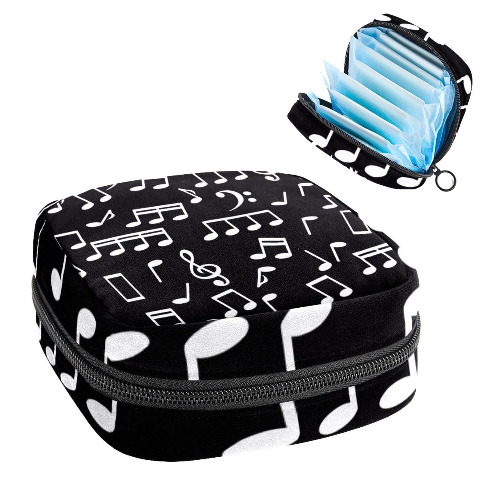 Ownta Musical Notes Pattern Pattern Premium Storage Bag Period Purse