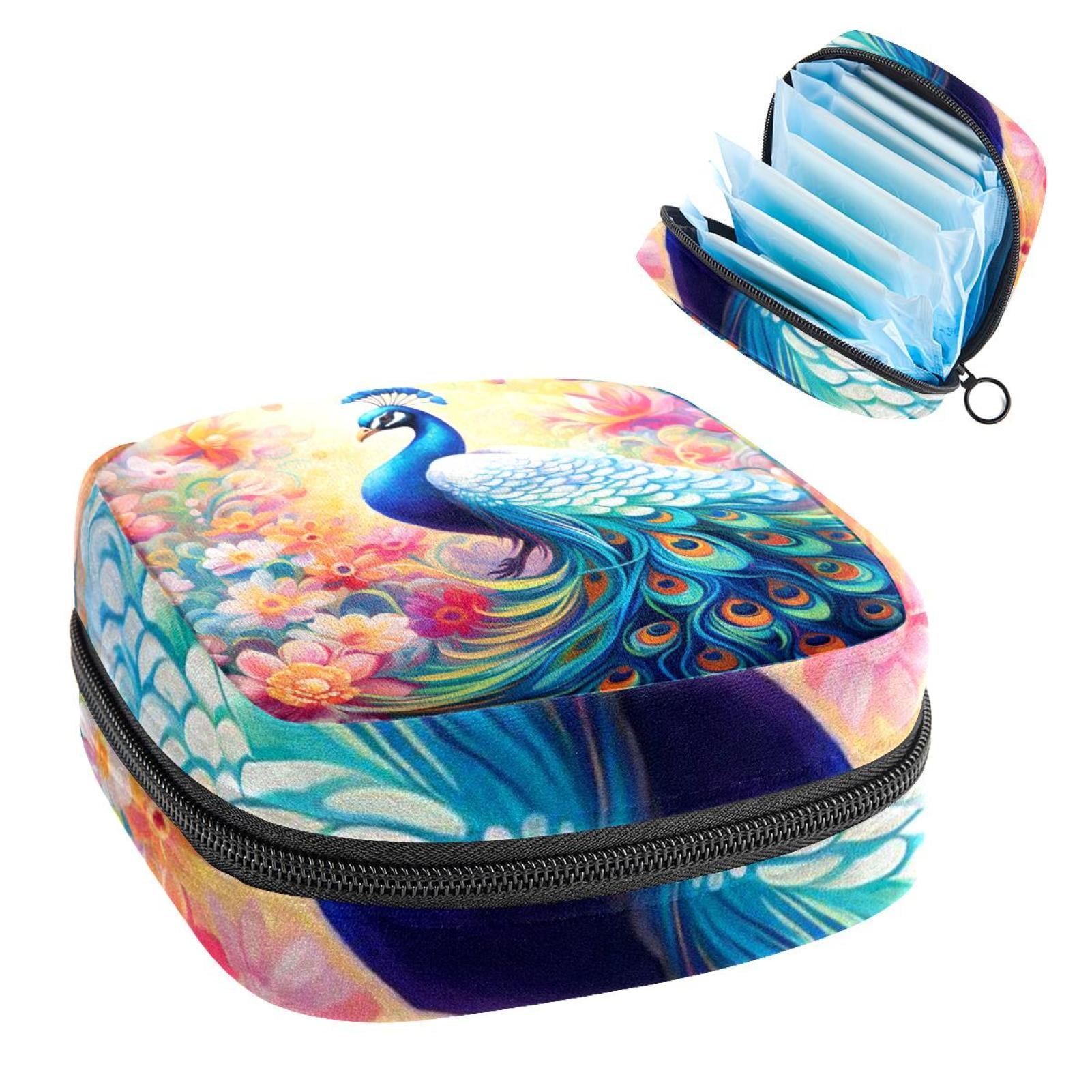 Ownta Peacock Pattern Premium Storage Bag Period Purse Pencil Pouch