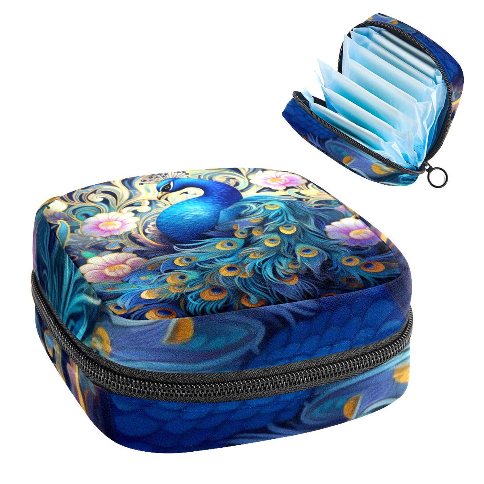 Ownta Peacock Pattern Premium Storage Bag Period Purse Pencil Pouch
