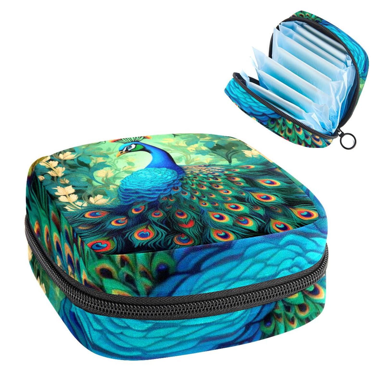 Ownta Peacock Pattern Premium Storage Bag Period Purse Pencil Pouch