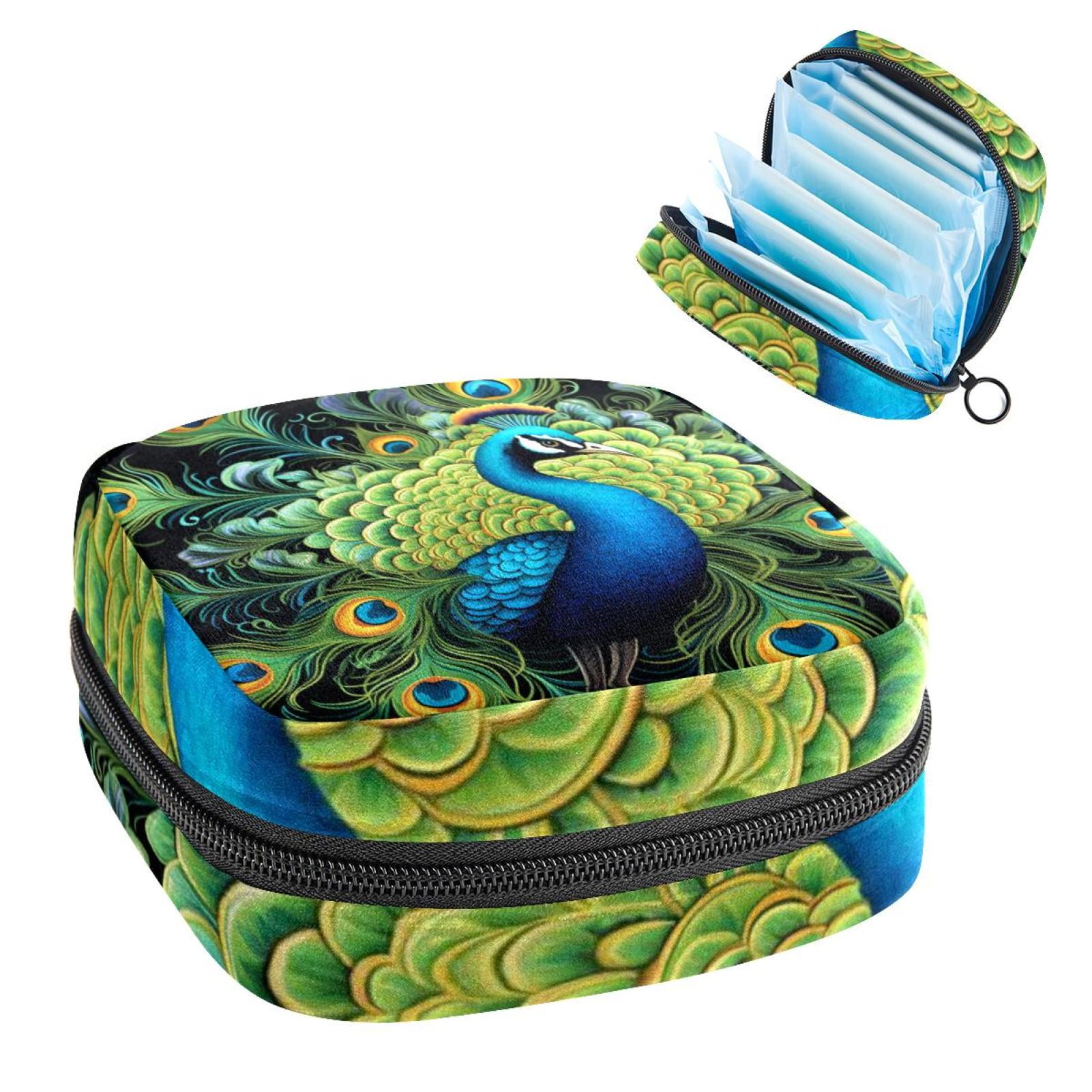 Ownta Peacock Pattern Premium Storage Bag Period Purse Pencil Pouch