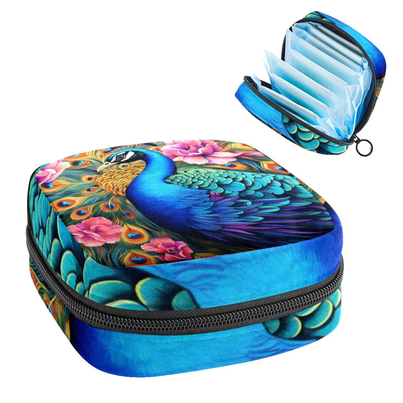 Ownta Peacock Pattern Premium Storage Bag Period Purse Pencil Pouch