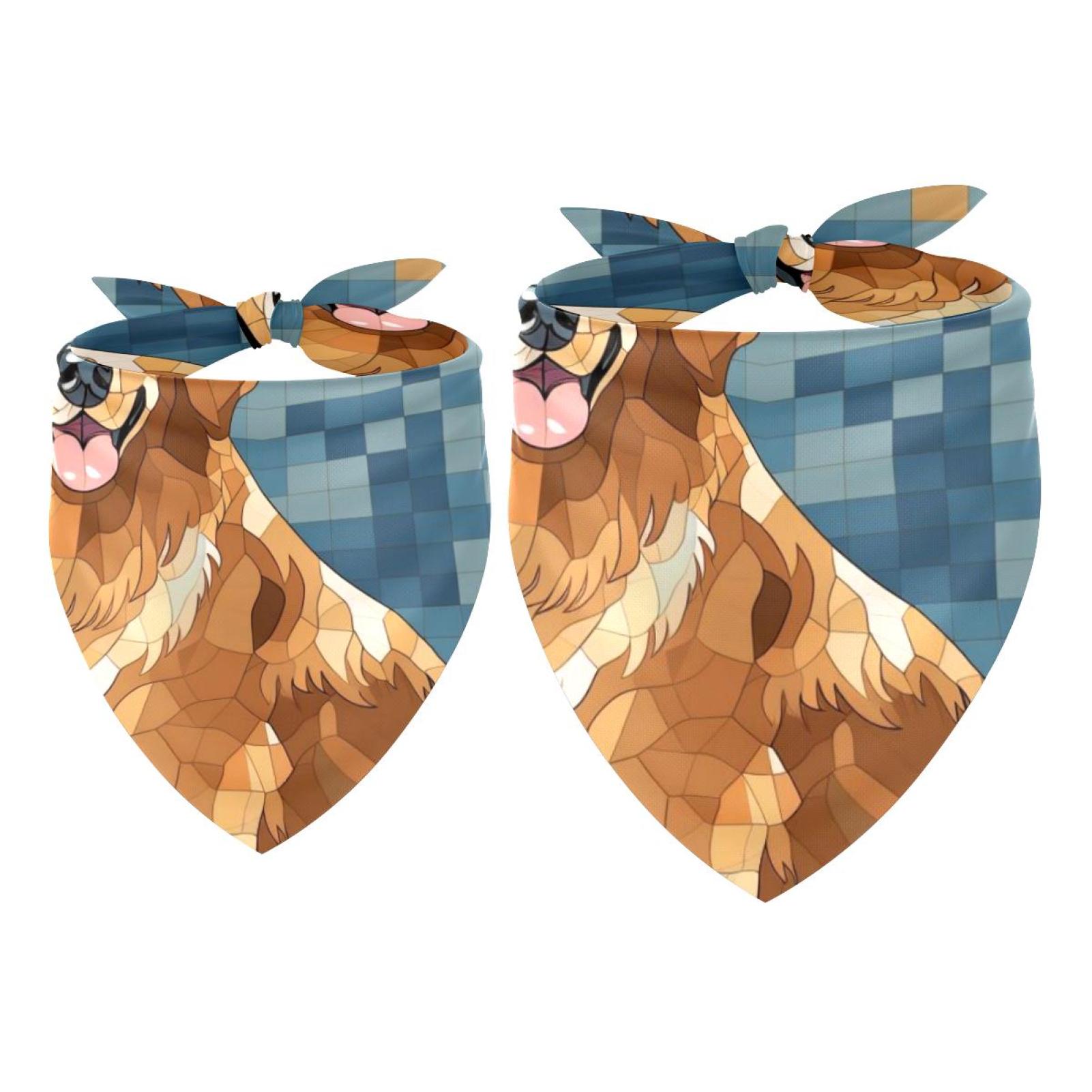 OWNTA Pixel Dog Pattern Pack of 2 Puppy Pet Collars - Translucent Light ...