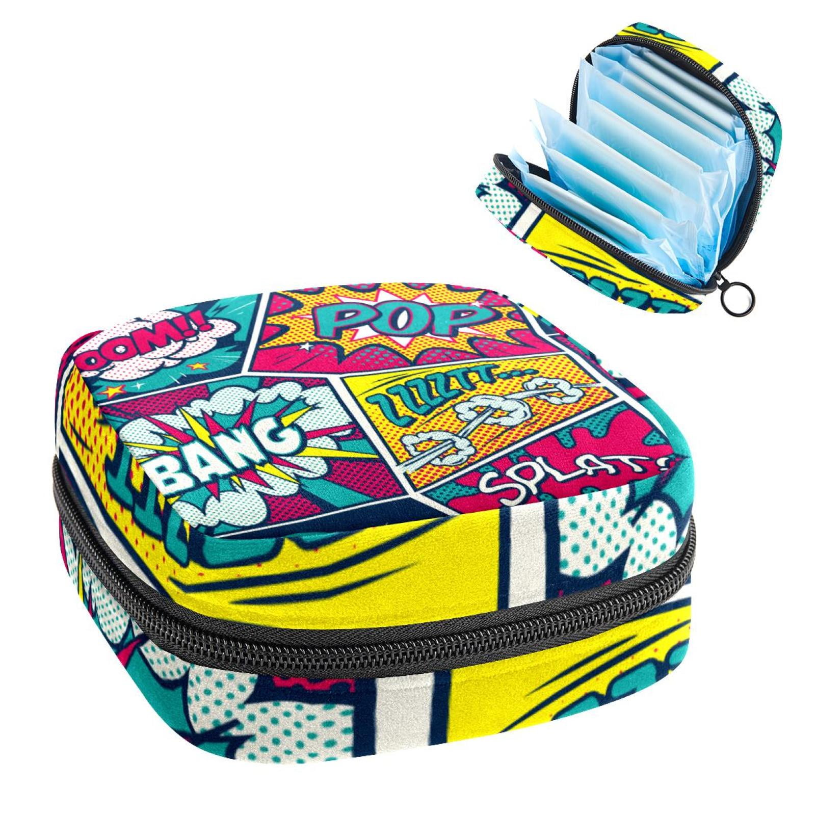Ownta Pop Art Pattern Premium Storage Bag Period Purse Pencil Pouch