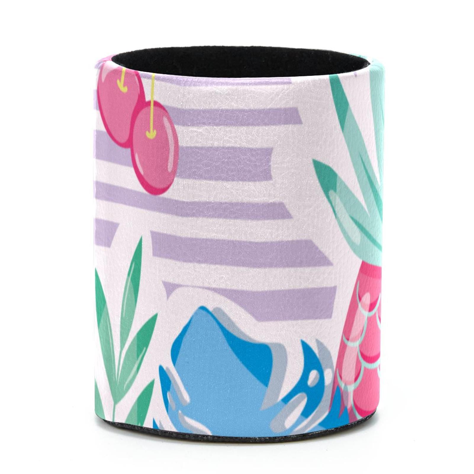 Ownta Punchy Pastel Fruits Pineapples Cherry Pattern Pvc Leather