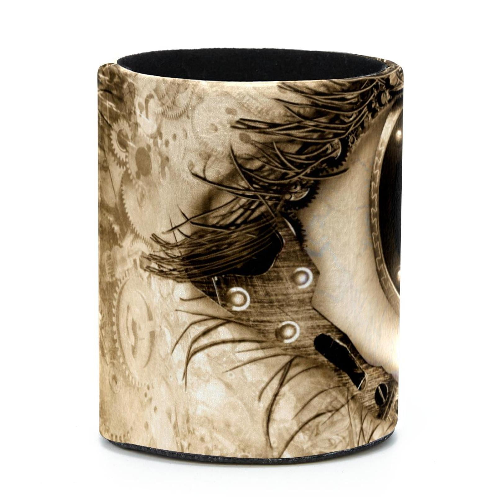 OWNTA Punk Eye with a Clock Mechanism Pattern PVC Leather Cylinder Pen ...