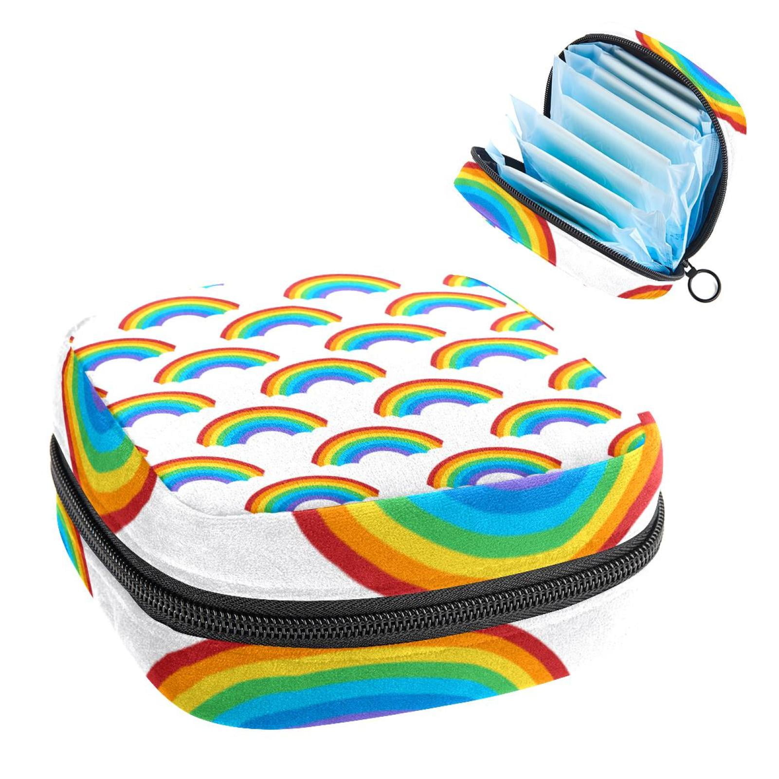 Ownta Rainbow Patterns Design Pattern Premium Storage Bag Period Purse