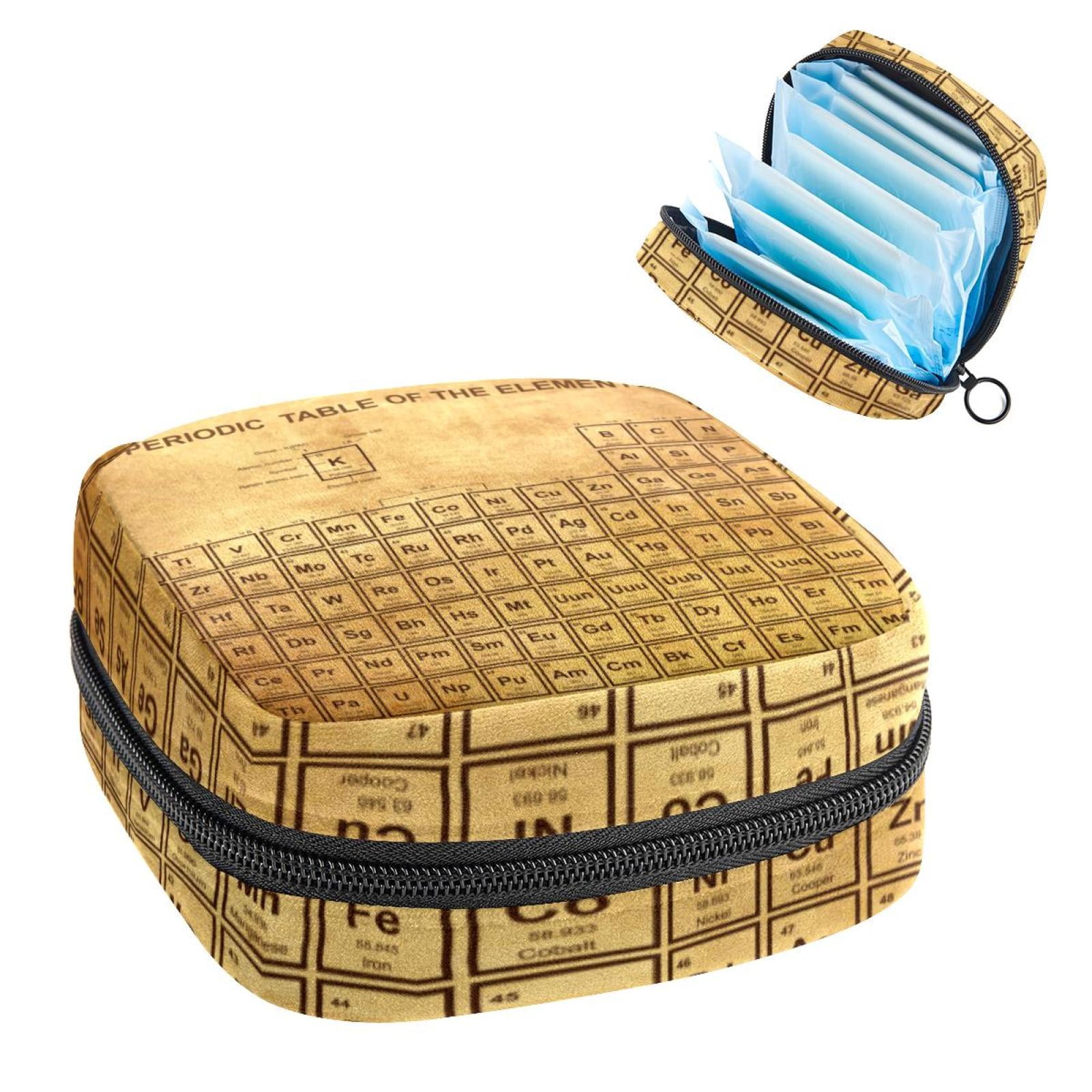 Ownta Periodic Table Retro Pattern Premium Storage Bag Period Purse