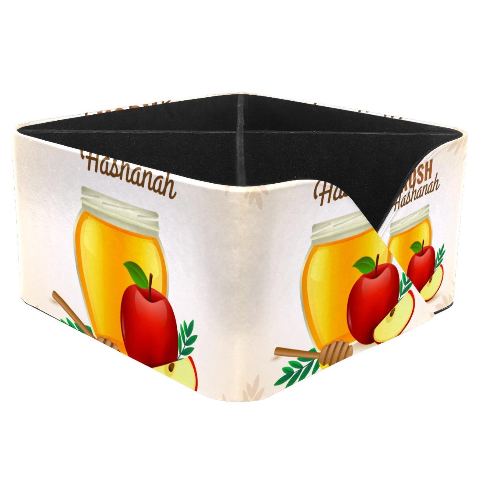 OWNTA Rosh Hashanah Apples and Honey Pattern Square Pencil Storage Case ...