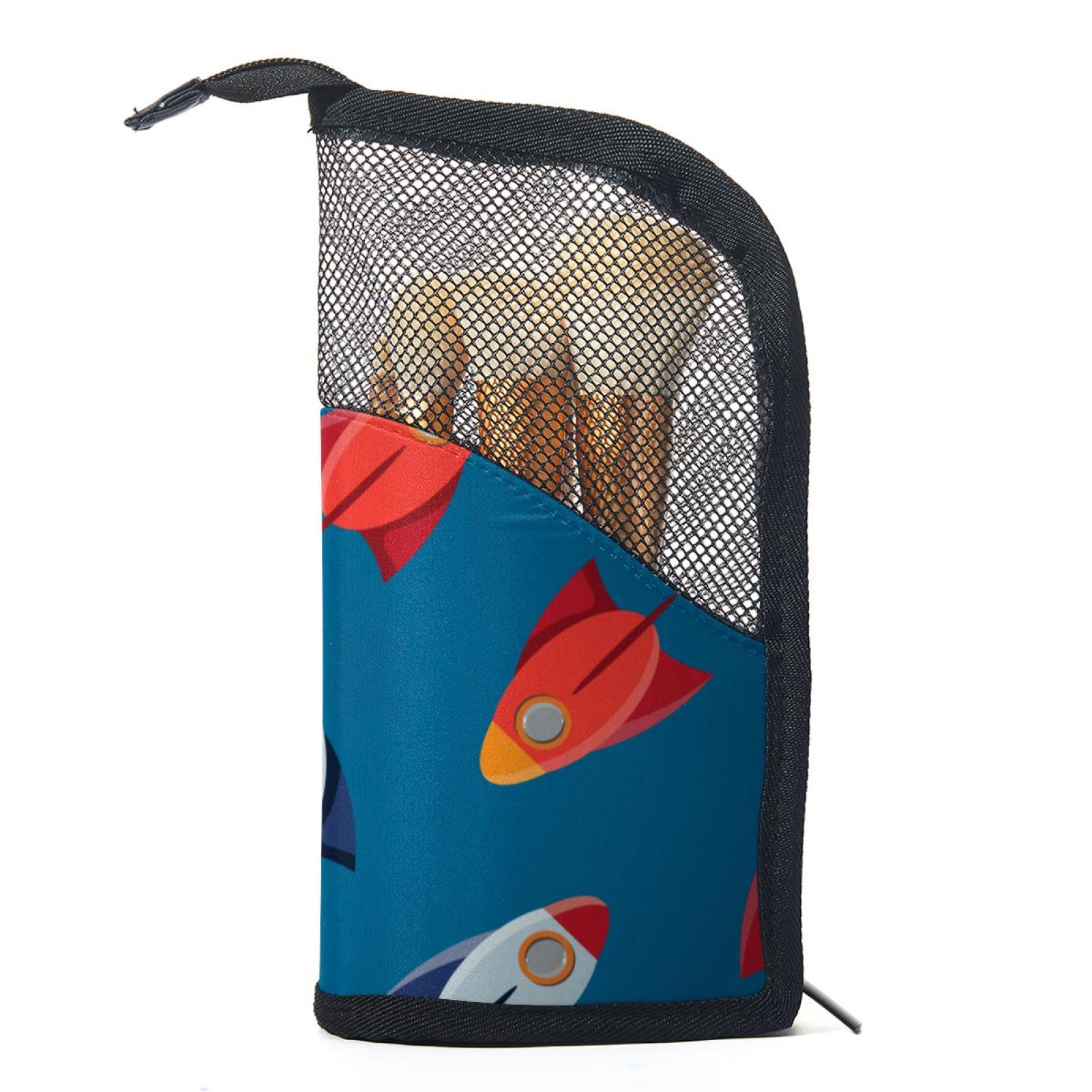 OWNTA Space Rocket Pattern Cartoon Navy Pattern Travel Organizer ...