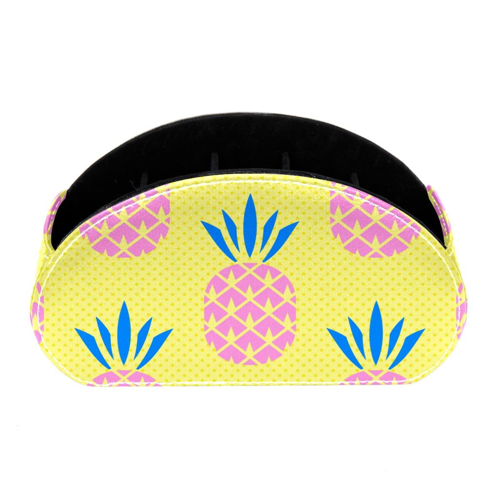 Ownta Summer Pineapple Pattern Fruit Pattern Pvc Leather Brush Holder