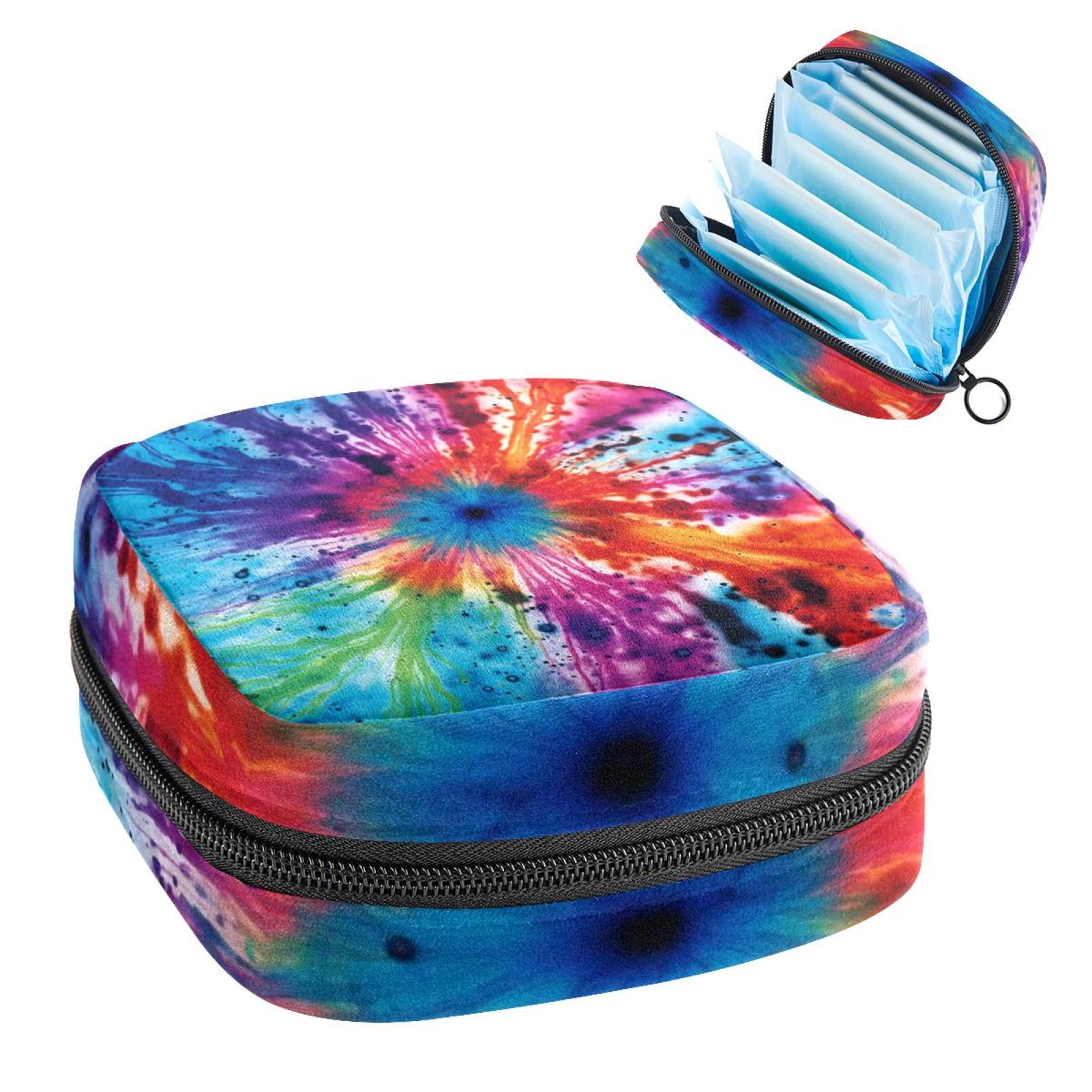 Ownta Tie Dye Pattern Premium Storage Bag Period Purse Pencil Pouch