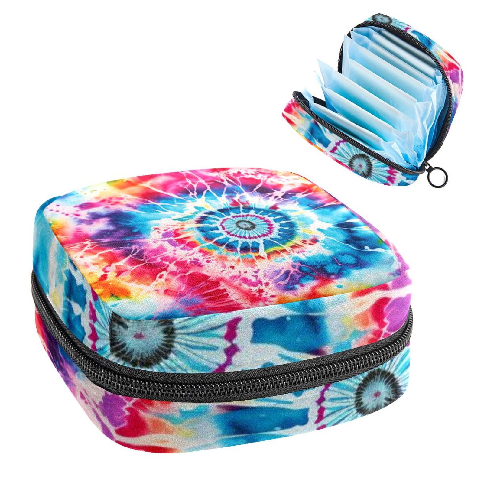 Ownta Tie Dye Pattern Premium Storage Bag Period Purse Pencil Pouch