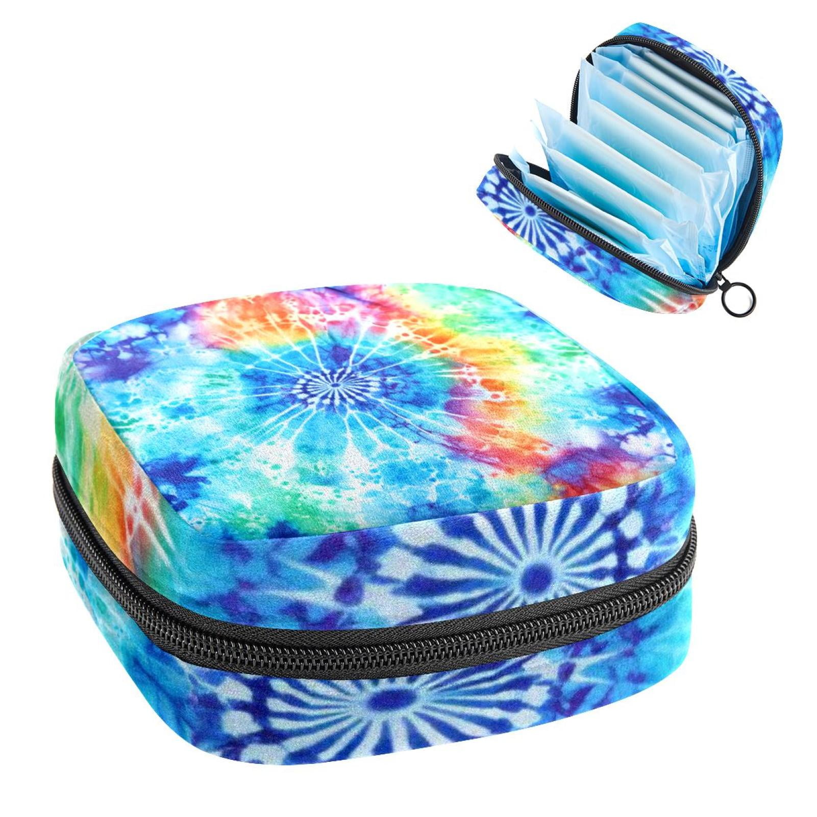 Ownta Tie Dye Pattern Premium Storage Bag Period Purse Pencil Pouch