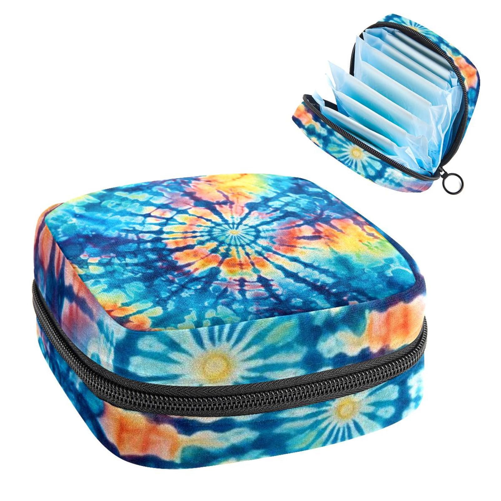 Ownta Tie Dye Pattern Premium Storage Bag Period Purse Pencil Pouch