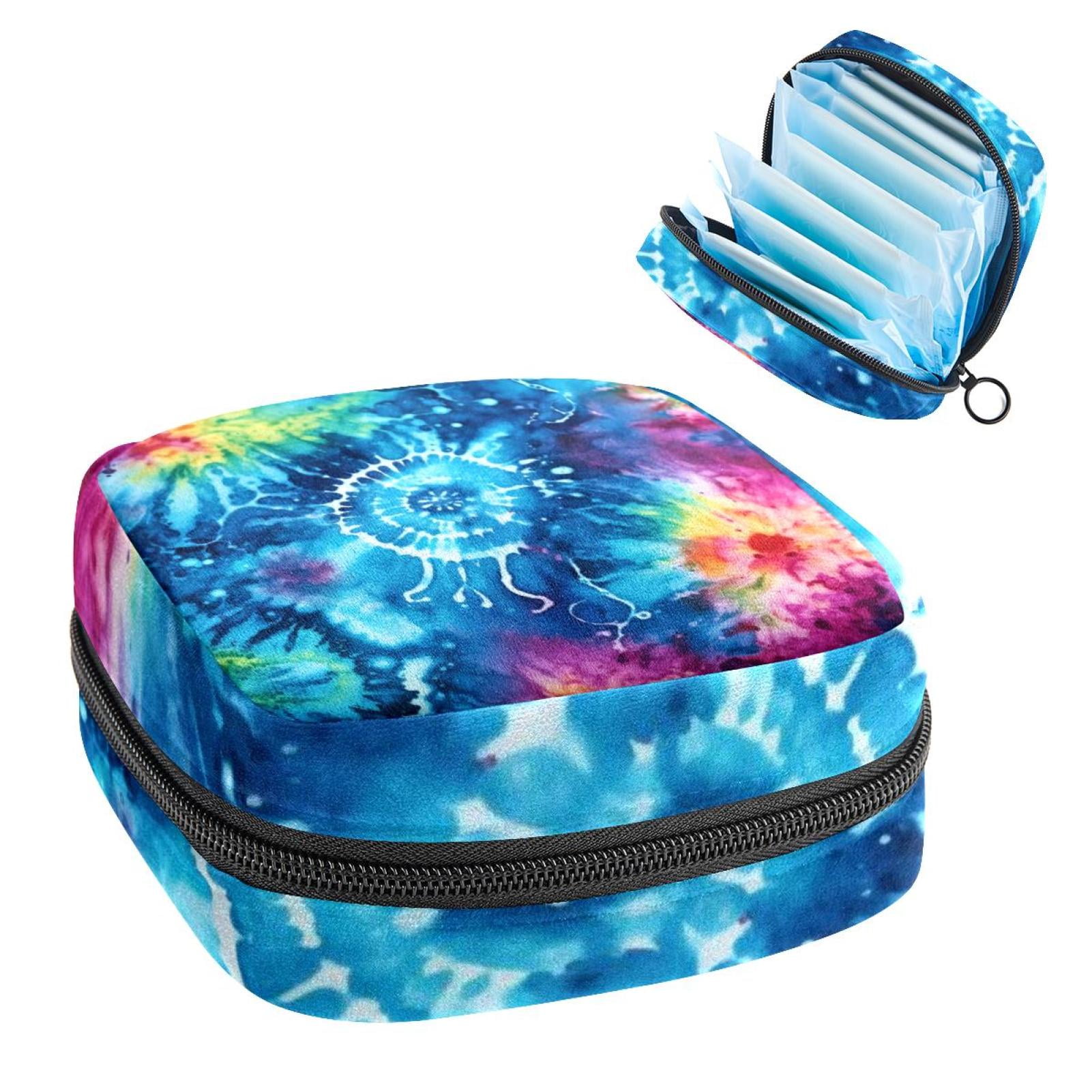 Ownta Tie Dye Pattern Premium Storage Bag Period Purse Pencil Pouch