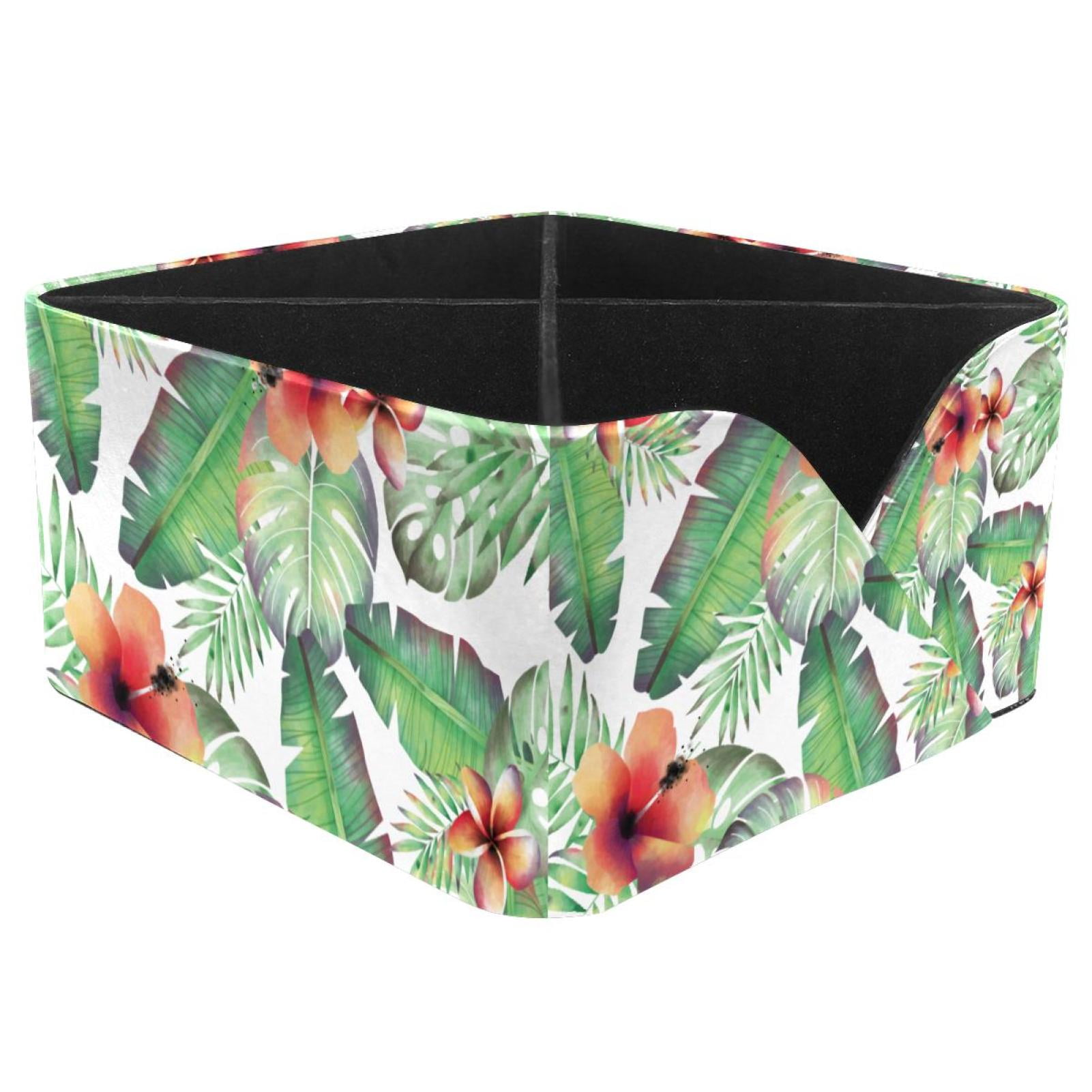 Ownta Tropical Palm Leaves Flower Watercolor Pattern Square Pencil
