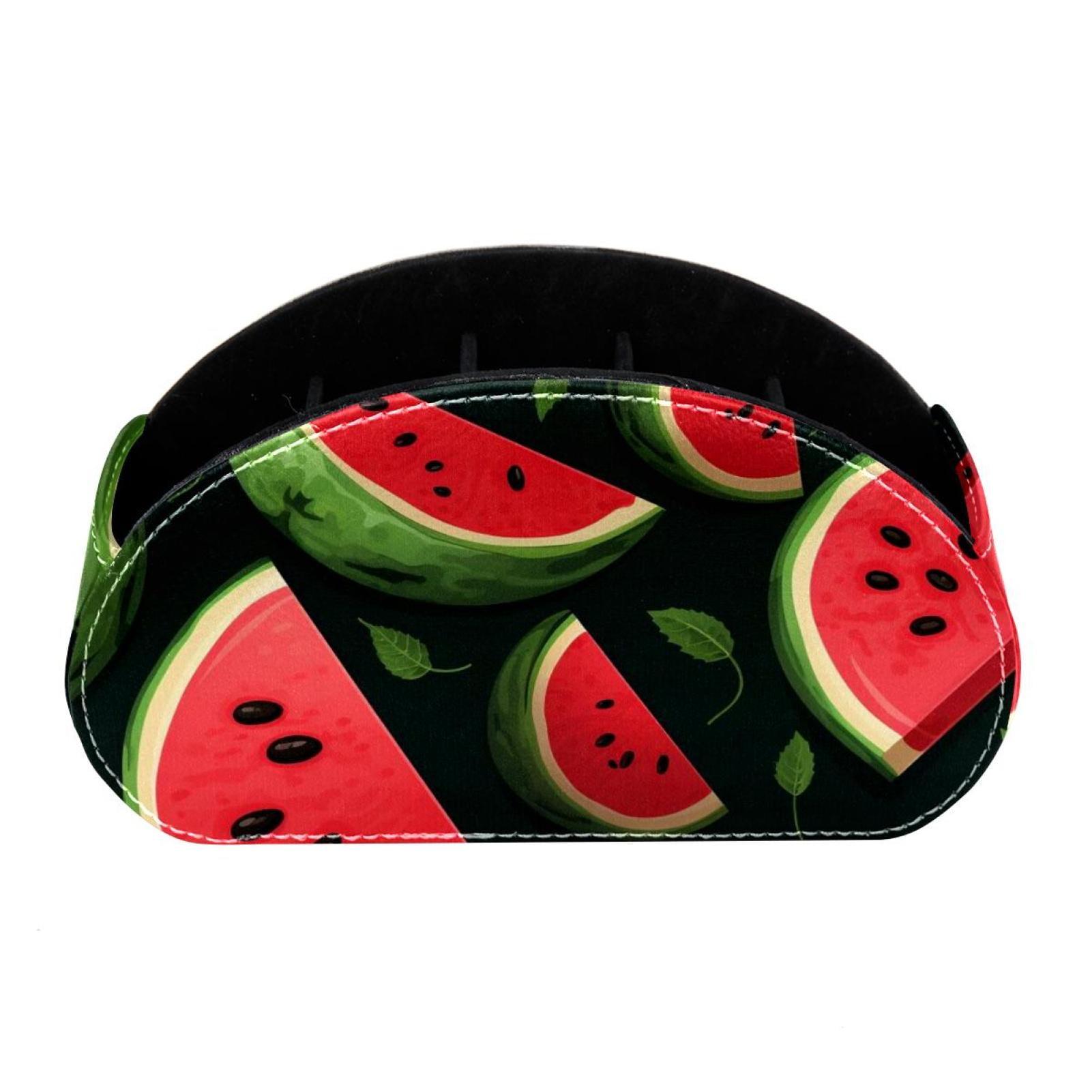 Ownta Watermelon Pattern Pvc Leather Brush Holder With Five