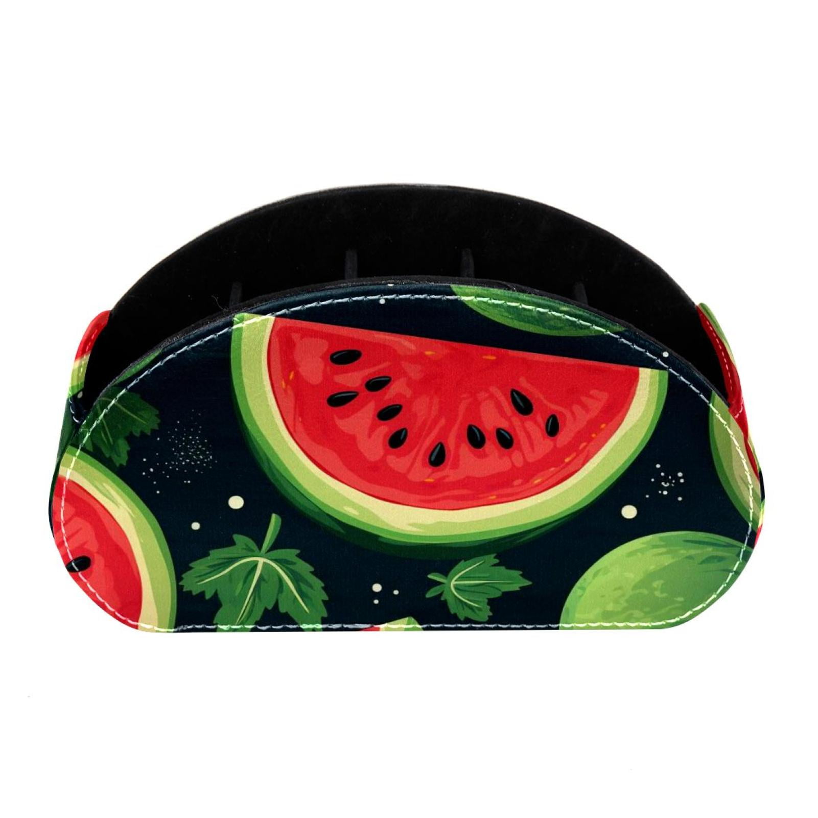 Ownta Watermelon Pattern Pvc Leather Brush Holder With Five