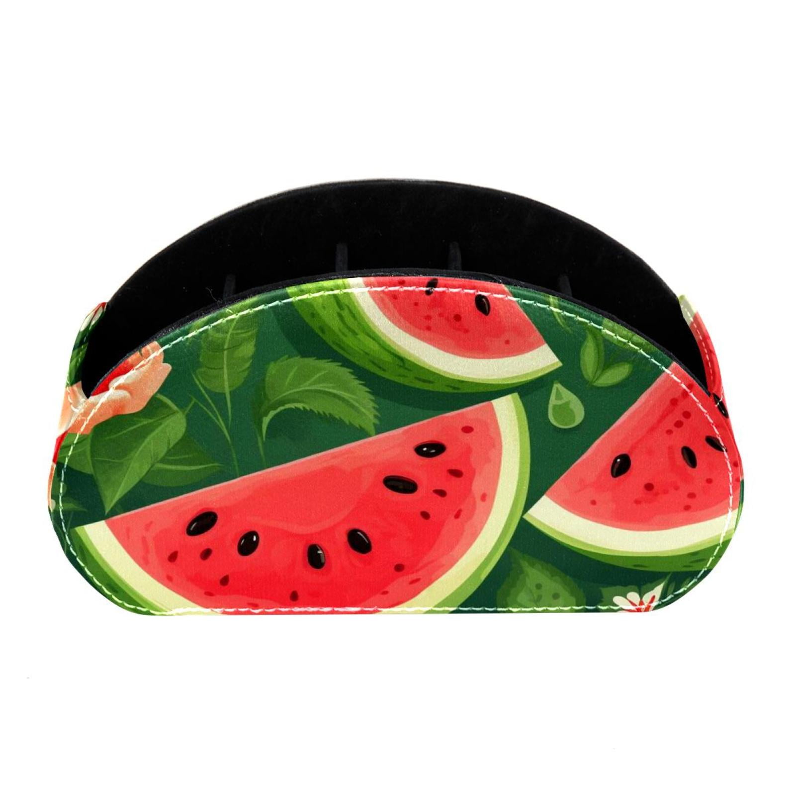 Ownta Watermelon Pattern Pvc Leather Brush Holder With Five