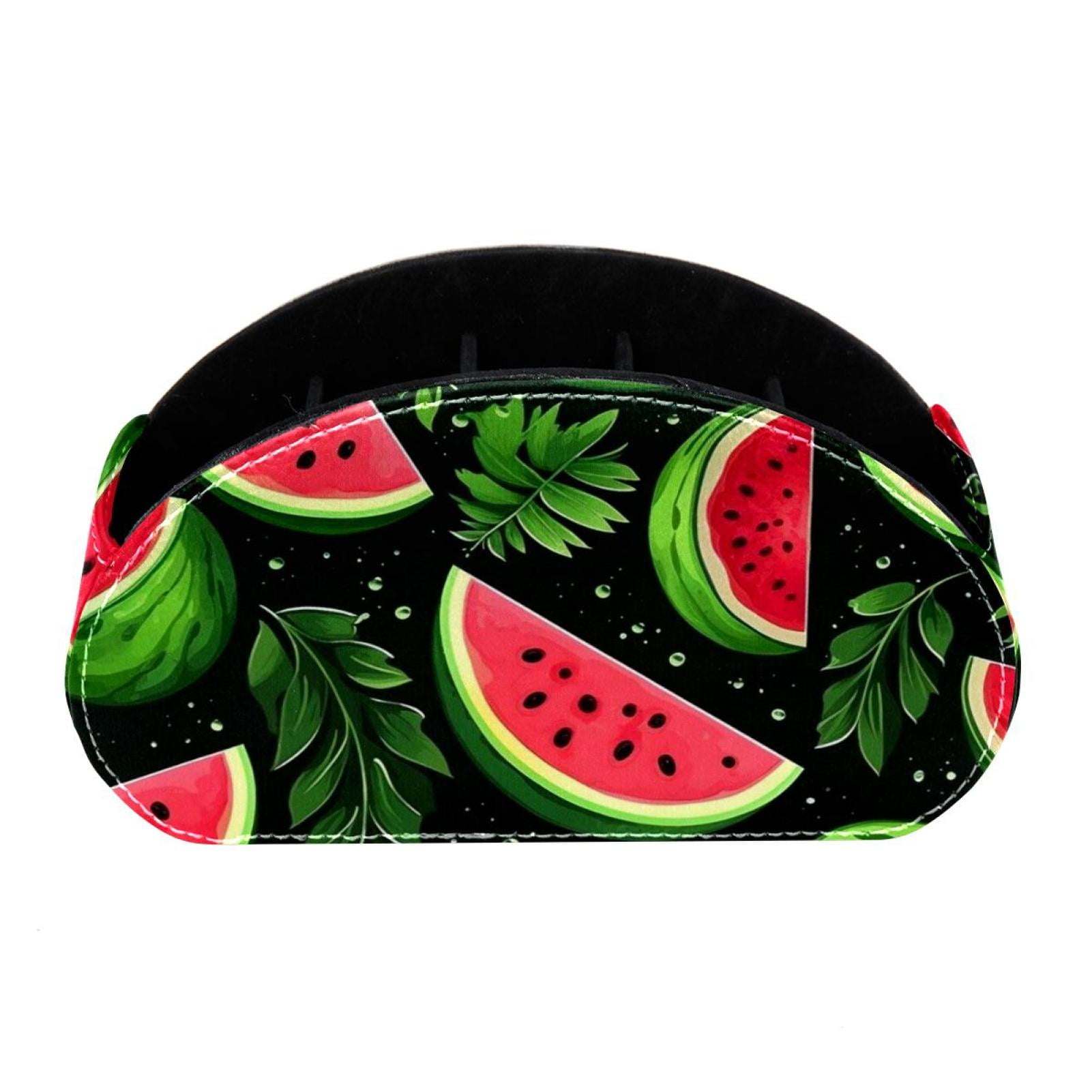 Ownta Watermelon Pattern Pvc Leather Brush Holder With Five
