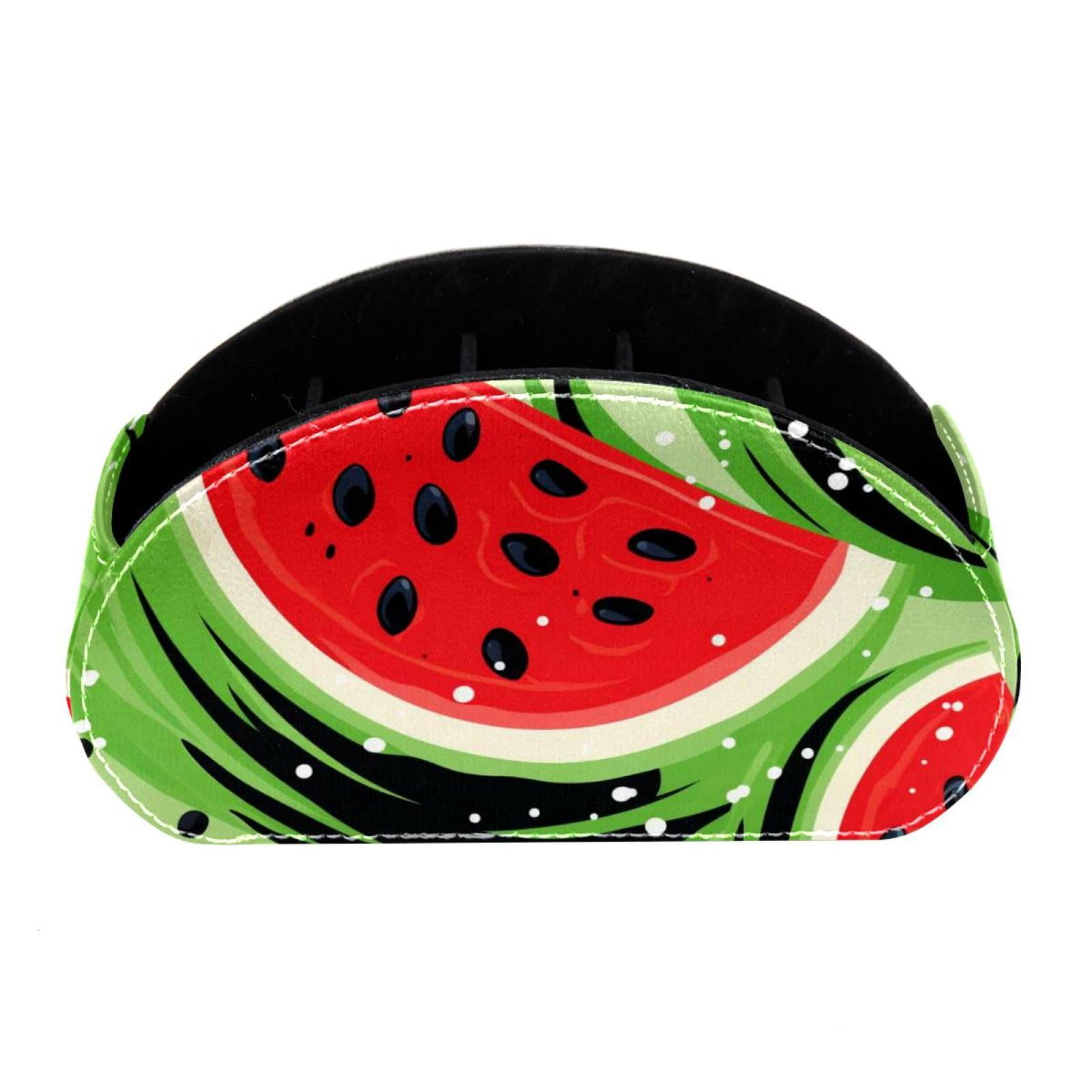 Ownta Watermelon Pattern Pvc Leather Brush Holder With Five