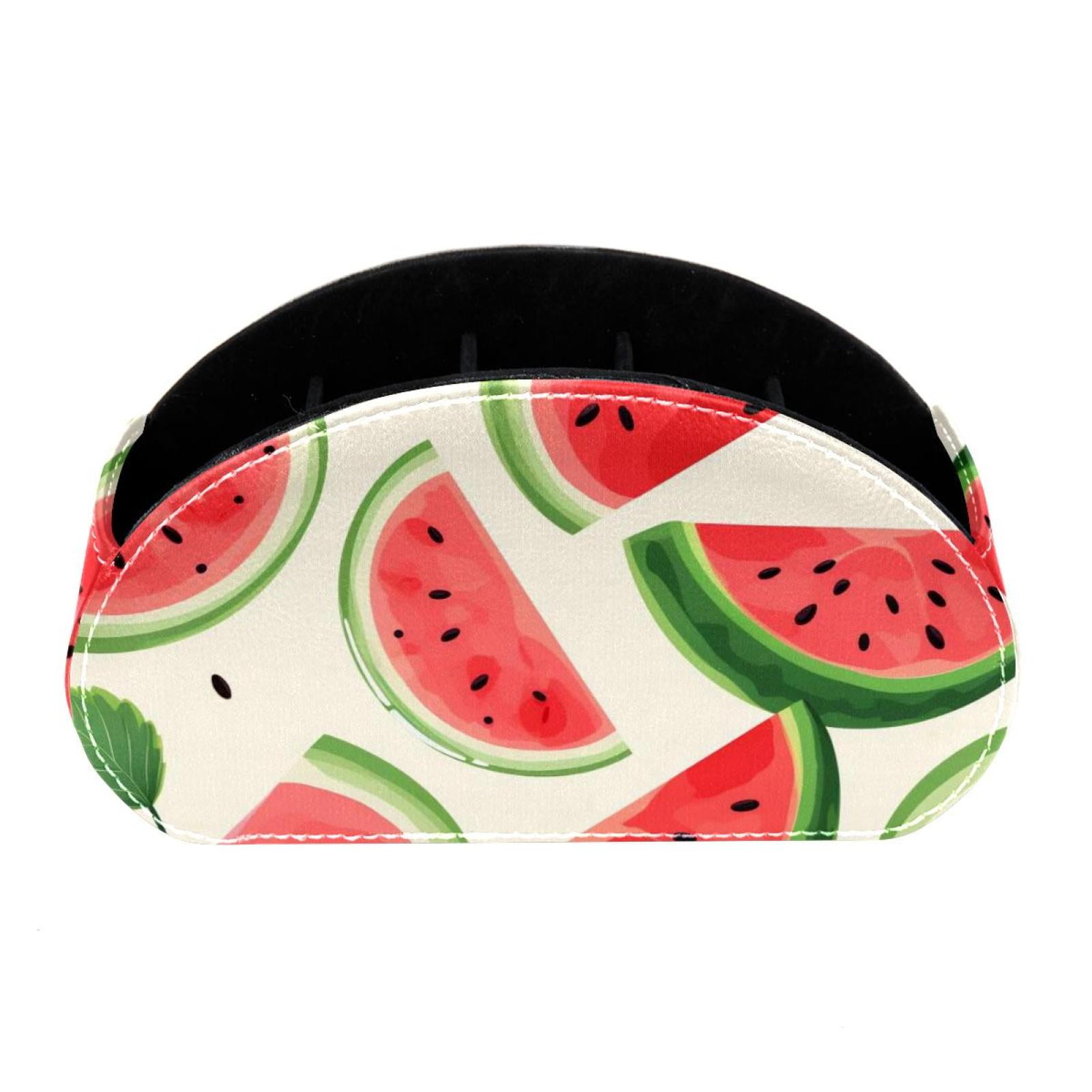 Ownta Watermelon Pattern Pvc Leather Brush Holder With Five