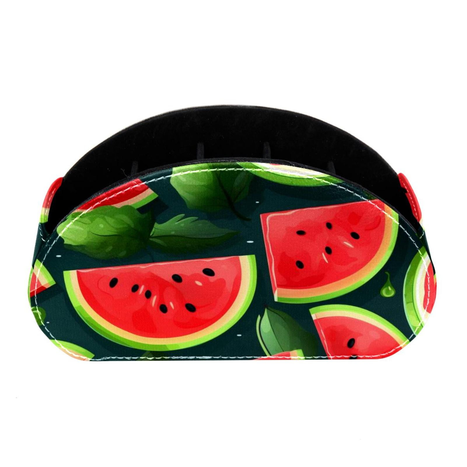 Ownta Watermelon Pattern Pvc Leather Brush Holder With Five