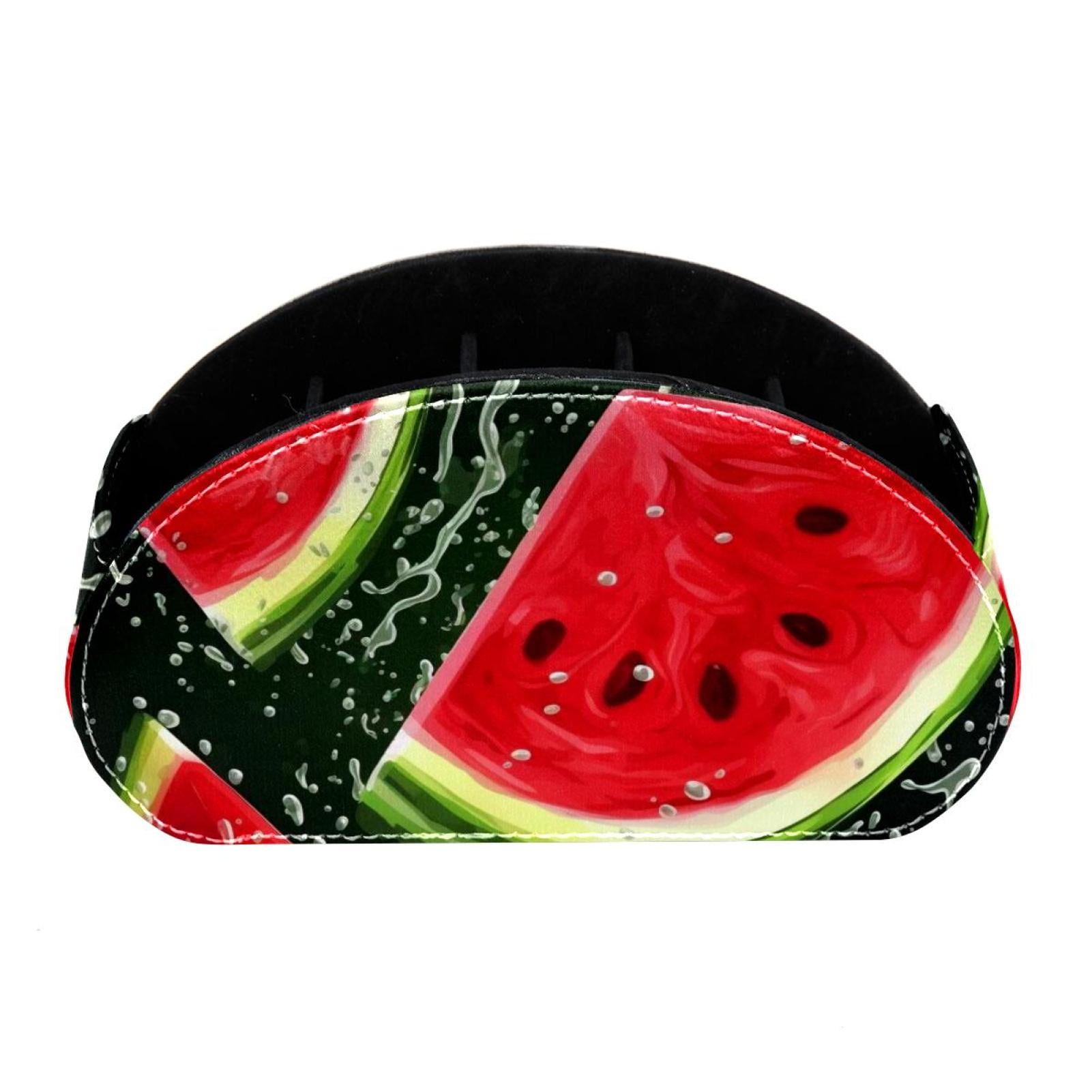 Ownta Watermelon Pattern Pvc Leather Brush Holder With Five