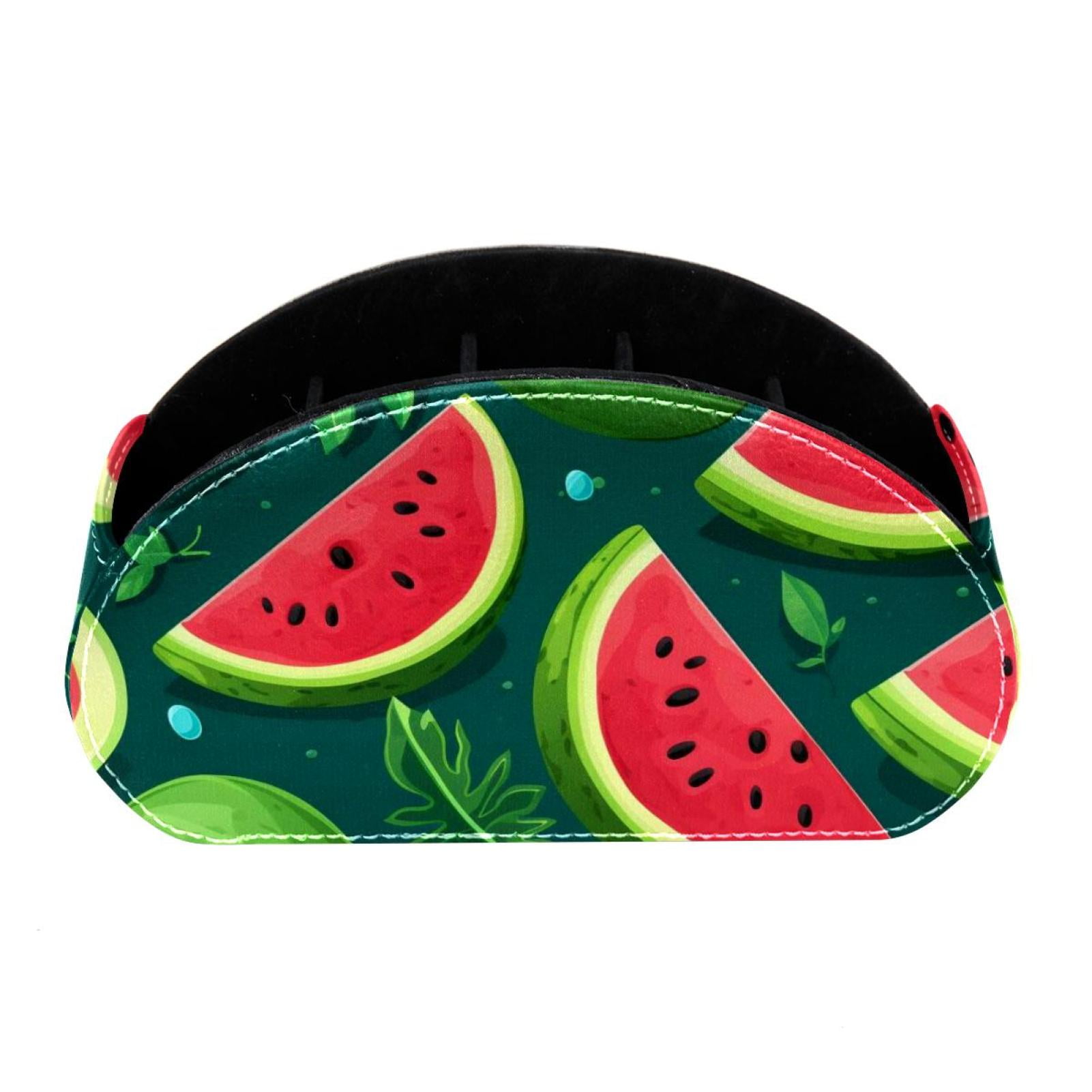 Ownta Watermelon Pattern Pvc Leather Brush Holder With Five