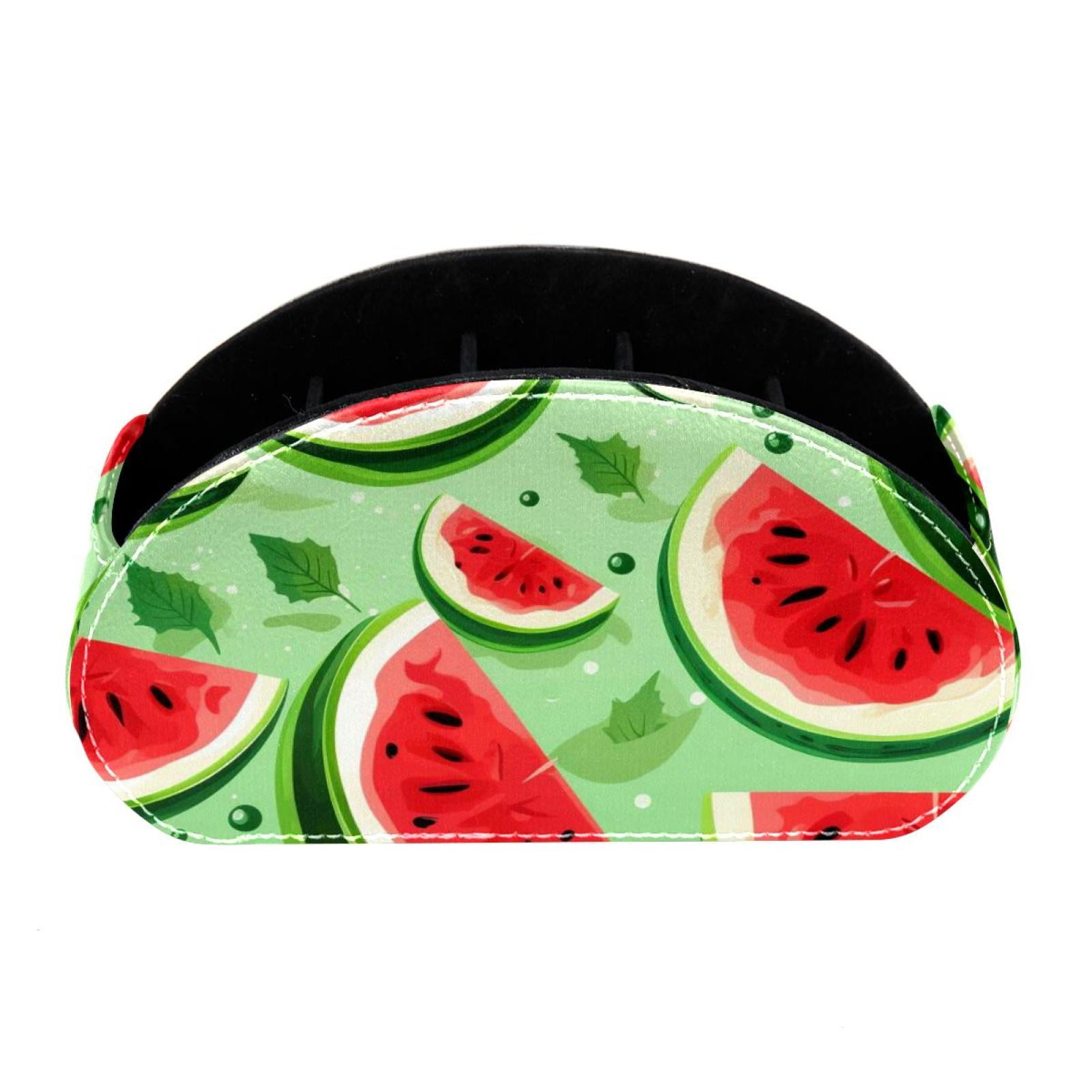 Ownta Watermelon Pattern Pvc Leather Brush Holder With Five