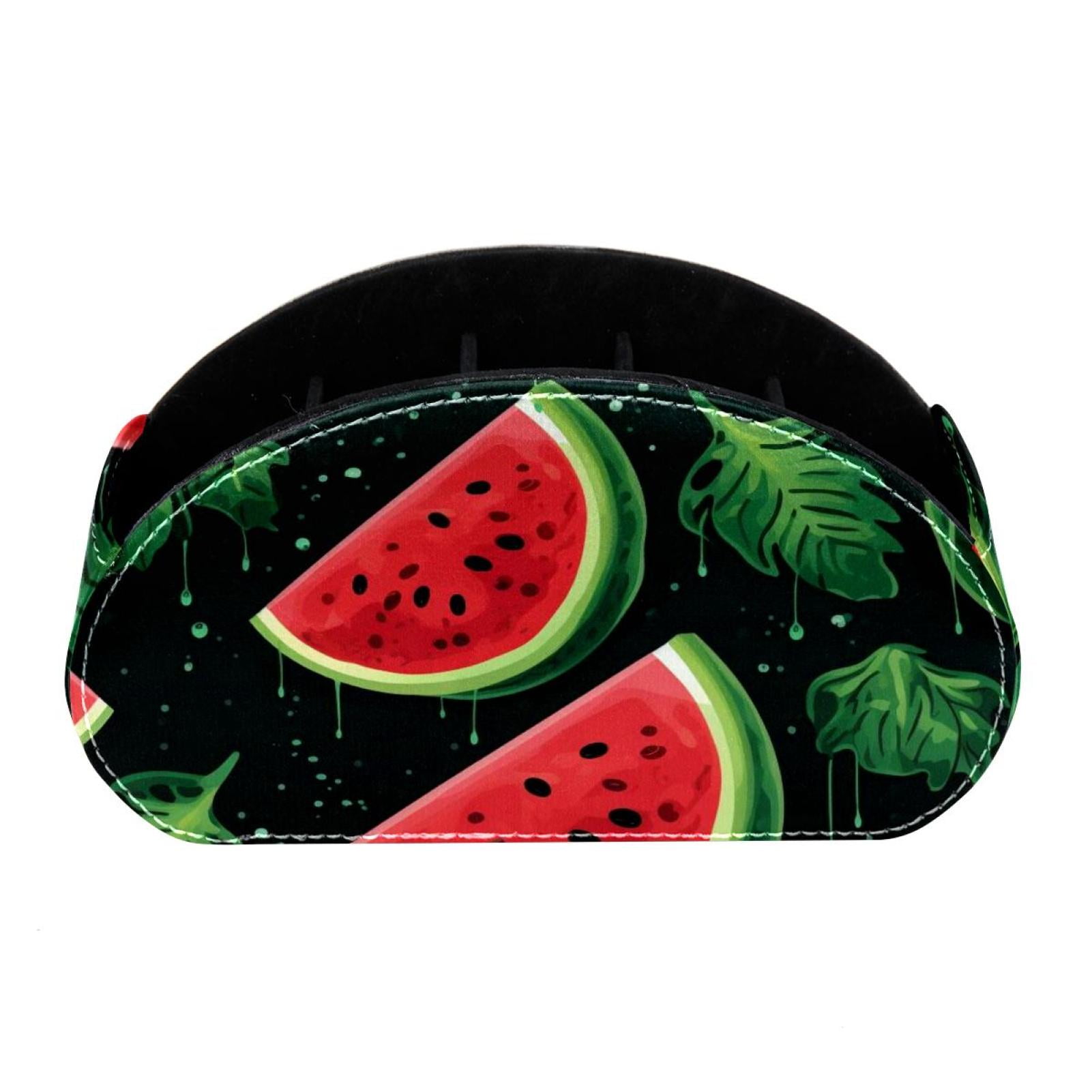 Ownta Watermelon Pattern Pvc Leather Brush Holder With Five