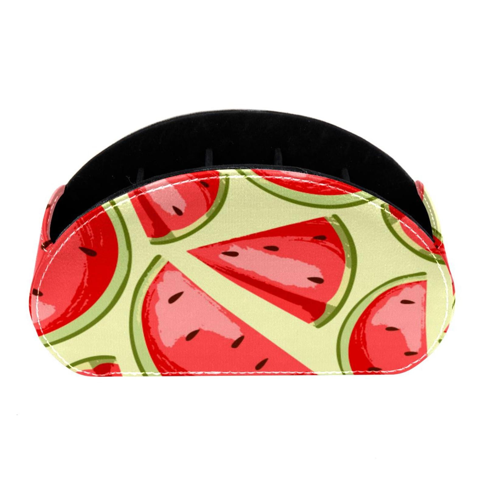 Ownta Watermelon Pattern Pvc Leather Brush Holder With Five