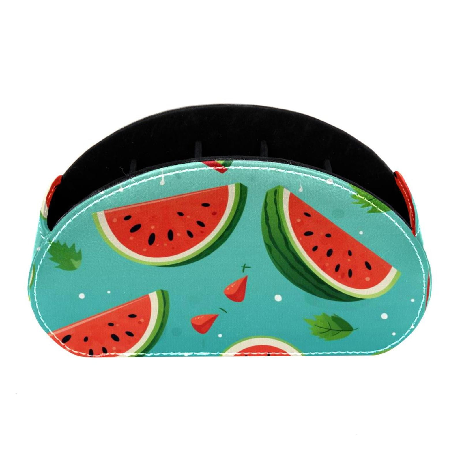 Ownta Watermelon Pattern Pvc Leather Brush Holder With Five