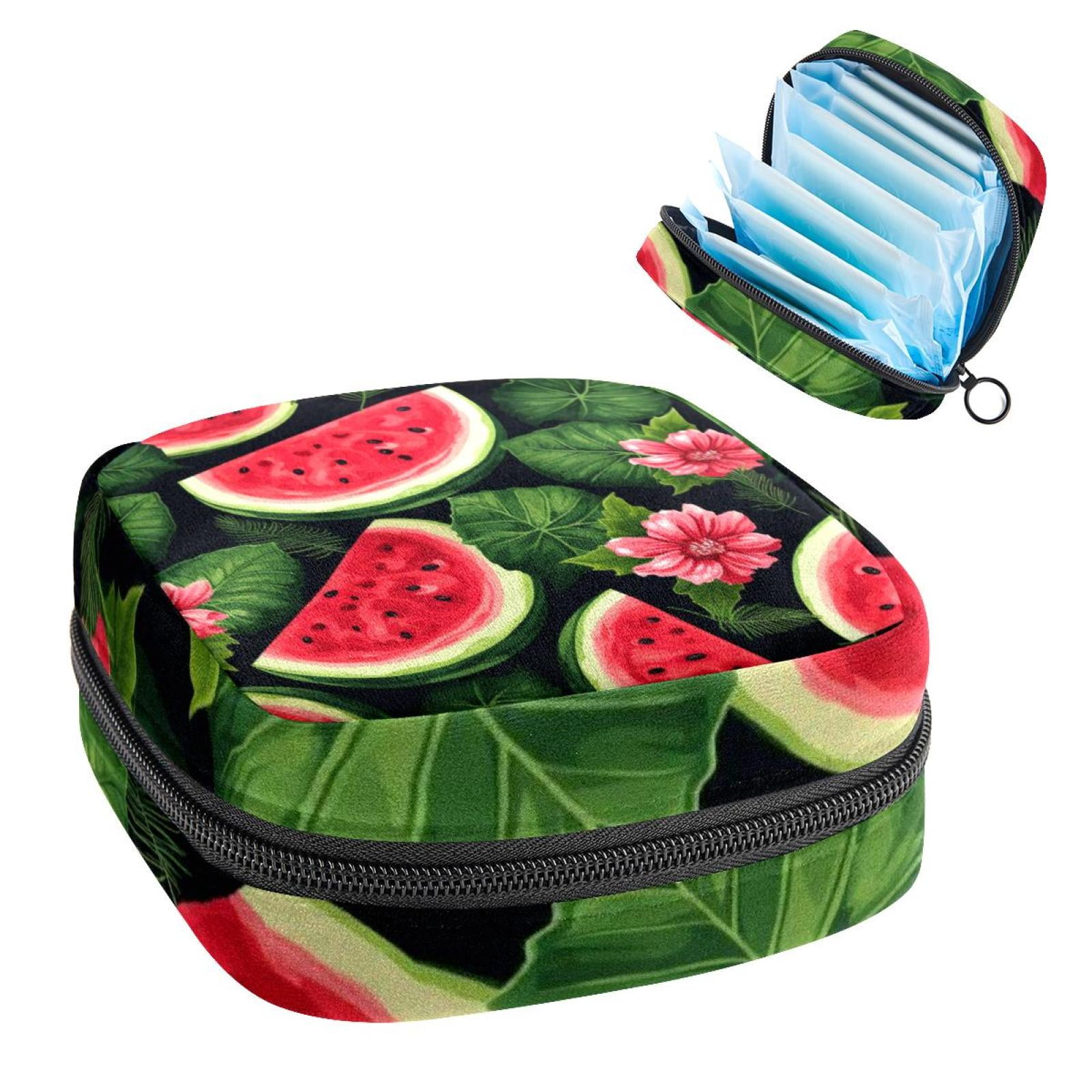 Ownta Watermelon Pattern Premium Storage Bag Period Purse Pencil