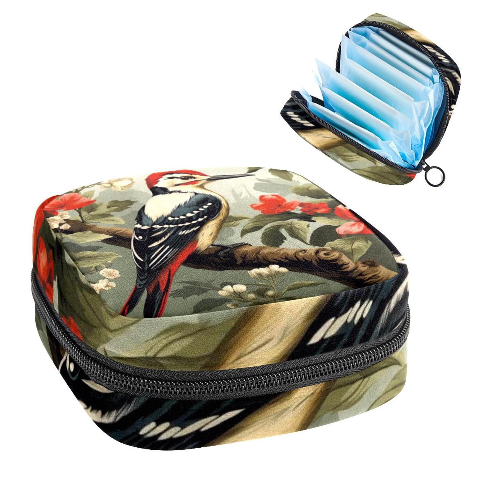 Ownta Woodpecker Pattern Premium Storage Bag Period Purse Pencil
