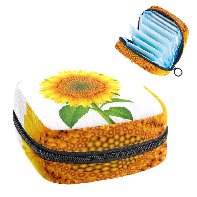 Ownta Yellow Sunflower With Pedicle Pattern Premium Storage Bag Period