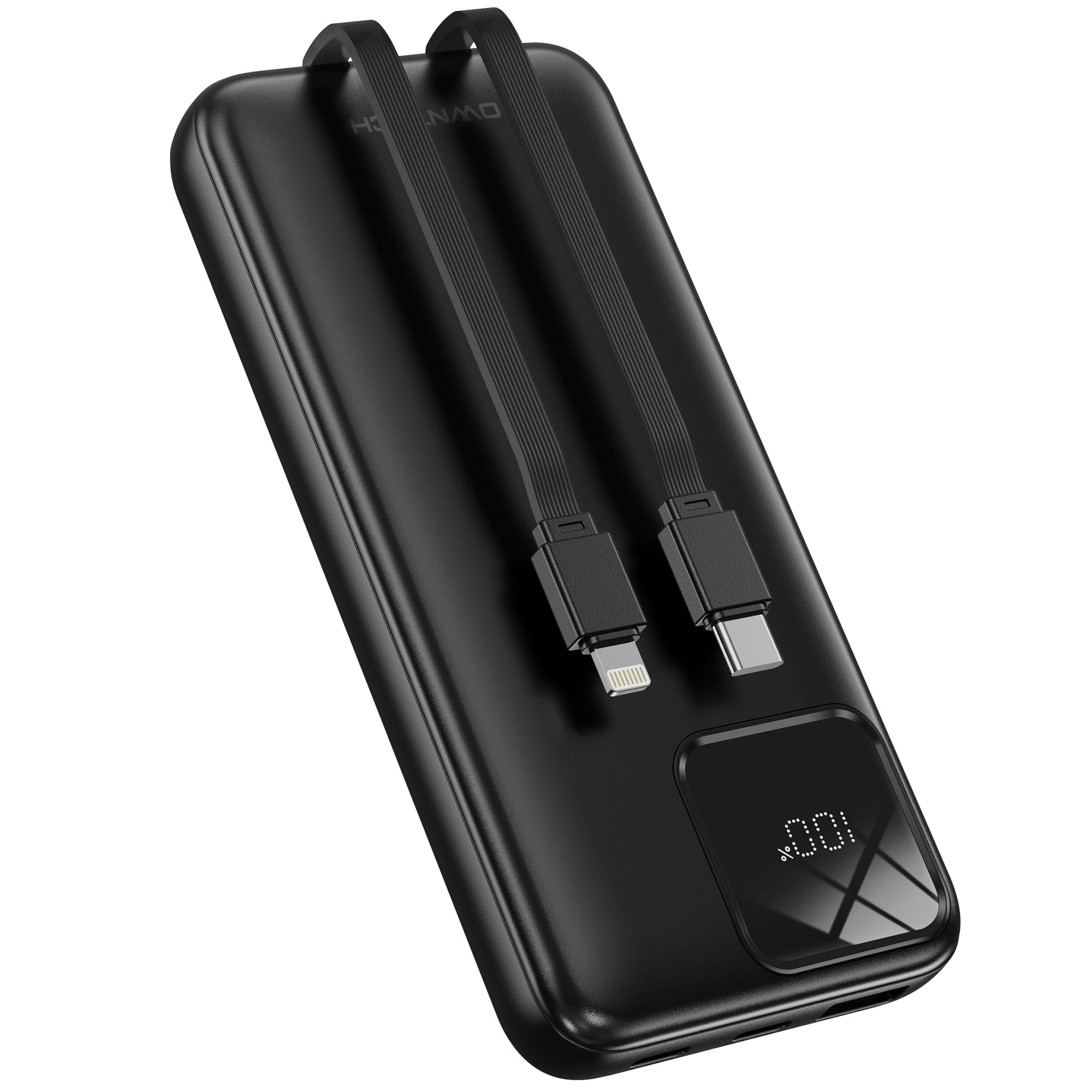 OWNTECH 10000mAh Portable Charger Power Bank with Built in Cables 22.5W ...