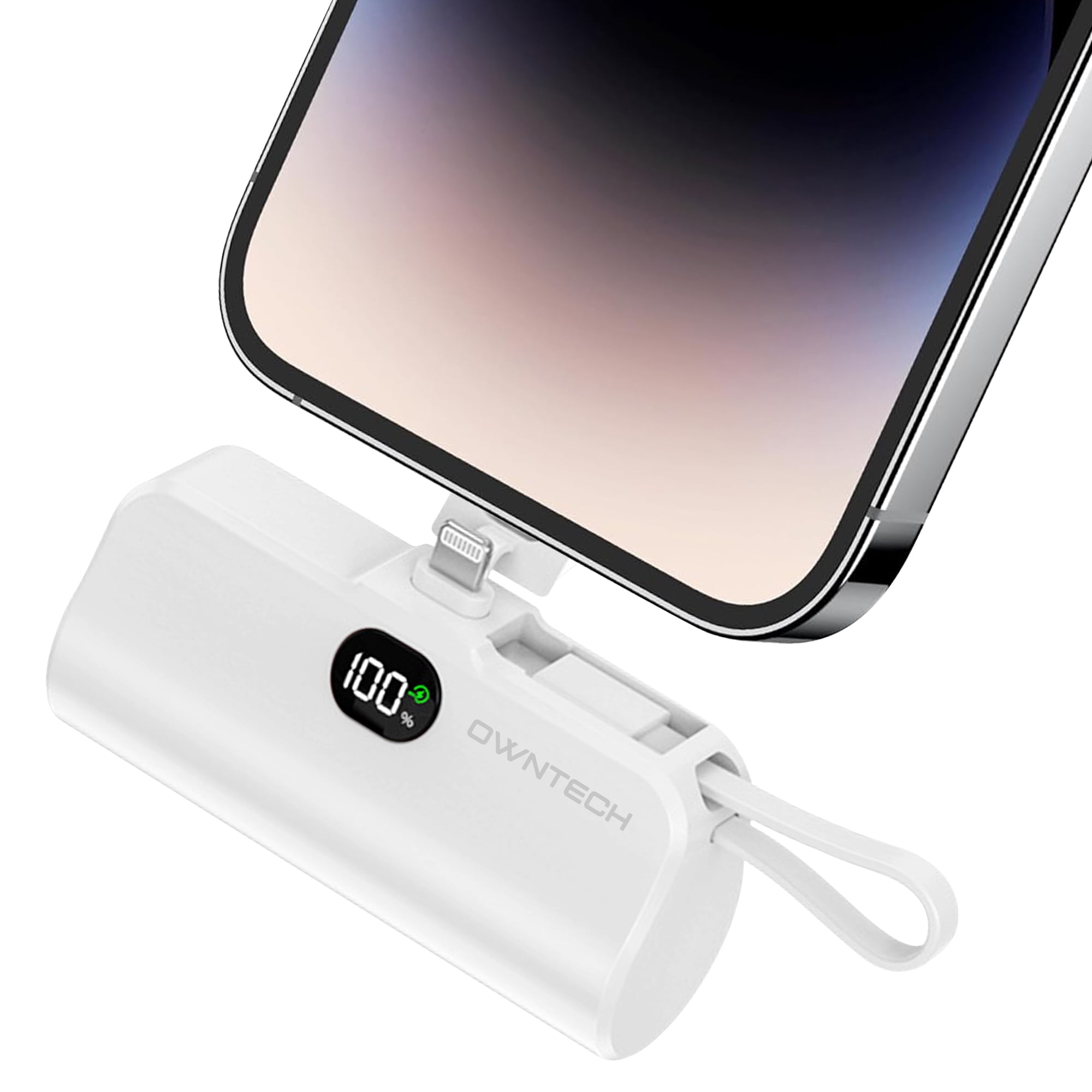 OWNTECH Portable Power Bank, 5000mAh, Fast Charging, Compatible with iPhone 15/14/13/12 ...