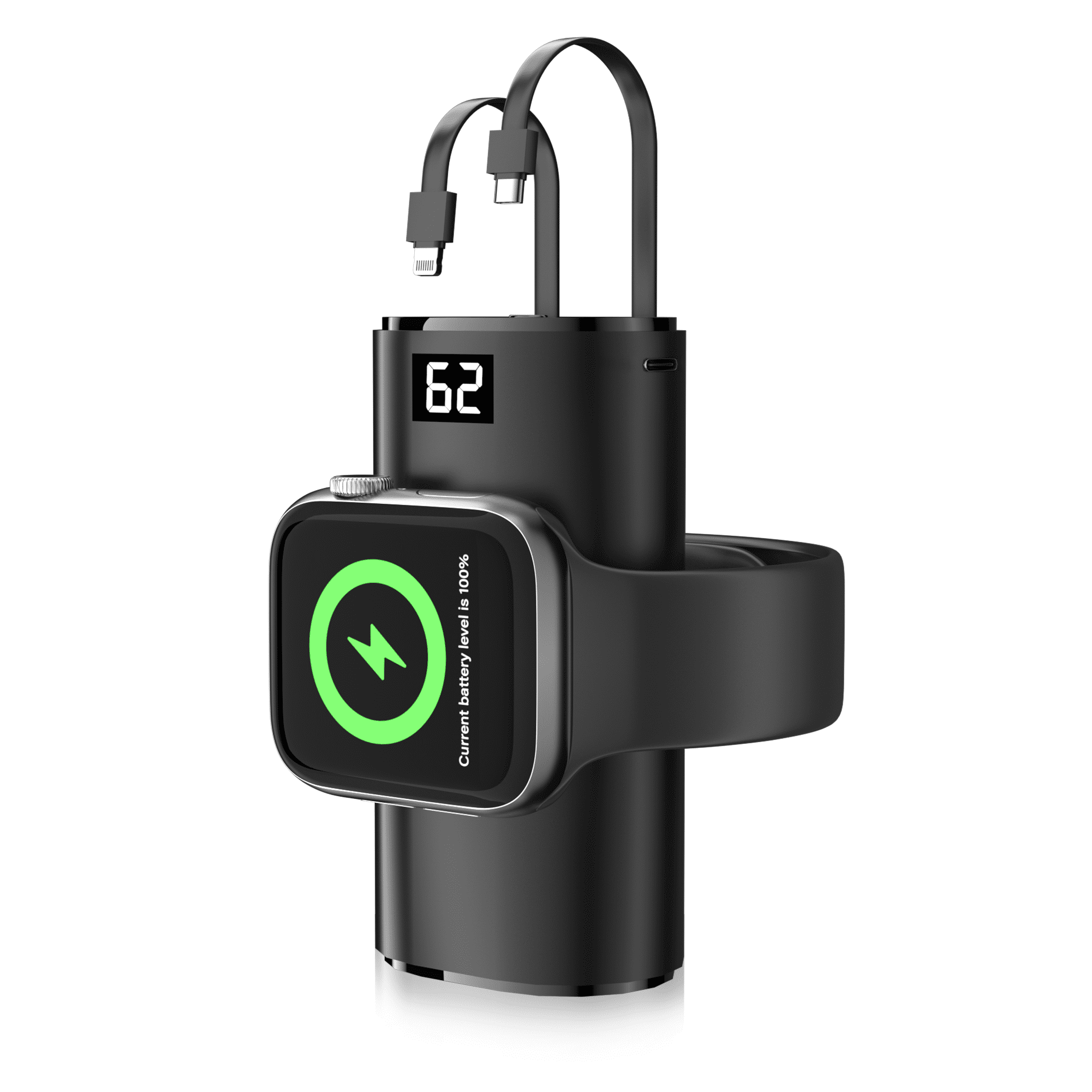 OWNTECH Waterproof Portable Charger, 9000mAh Power Bank, Wireless Watch ...