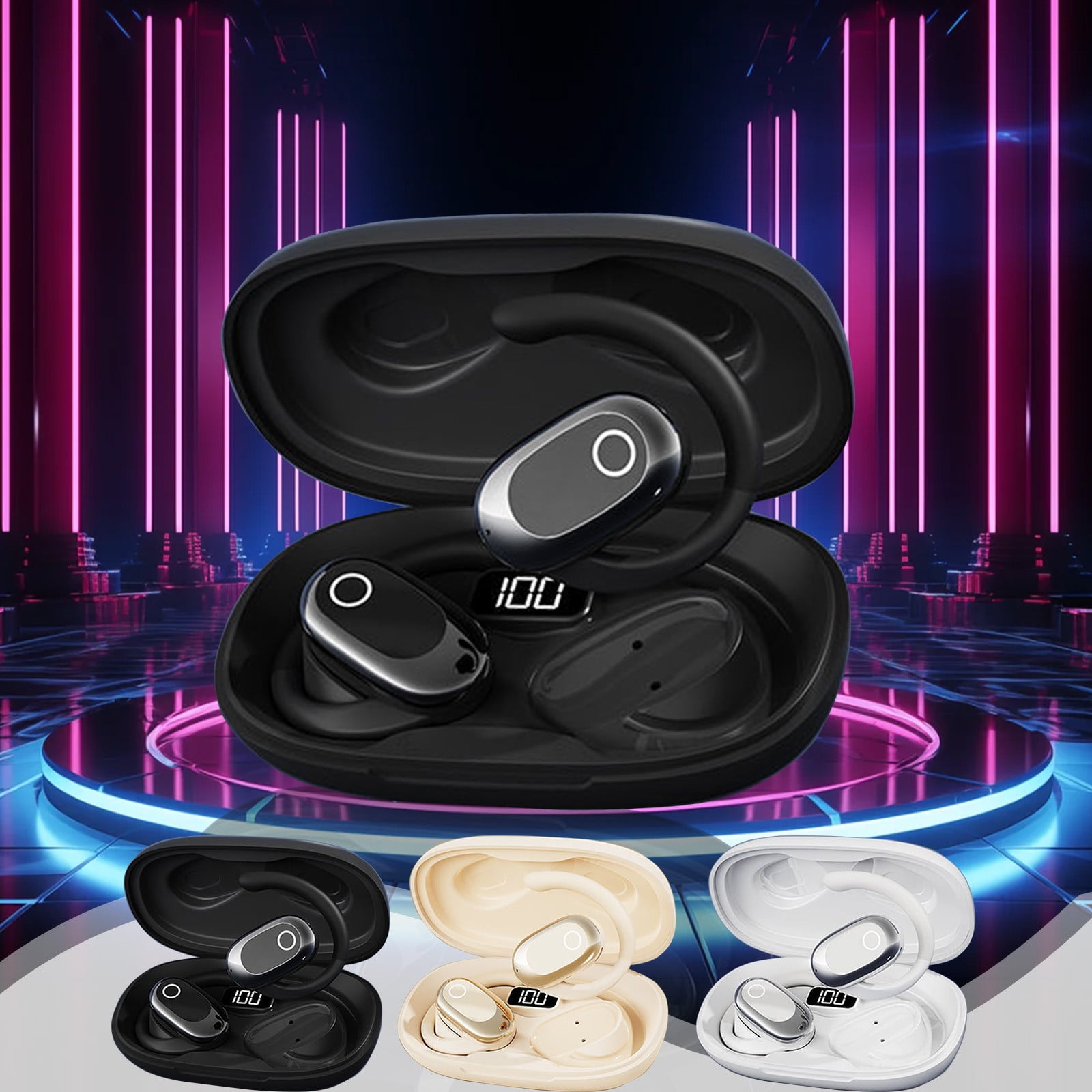 OWS Bluetooth Headphones Under 5 ! Yrmaups Open Ear Headphones with ...