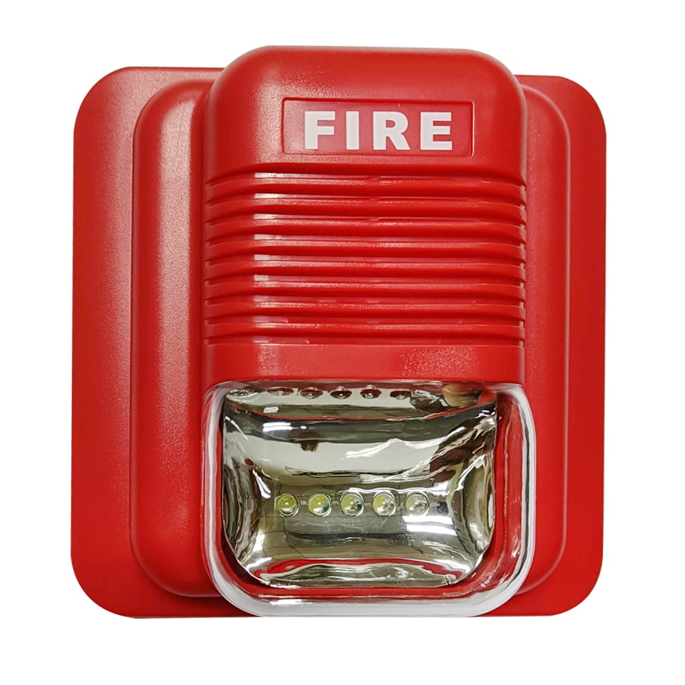 Owsoo Fire Alarm Warning Strobe Siren Horn Sound And Strobe Alert System