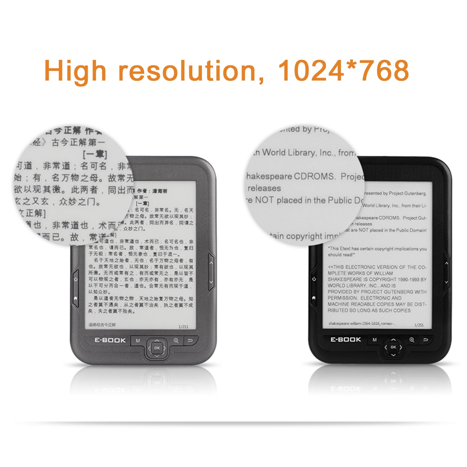 OWSOO High-Resolution Ereader with Double RAM and Rich Features Perfect ...