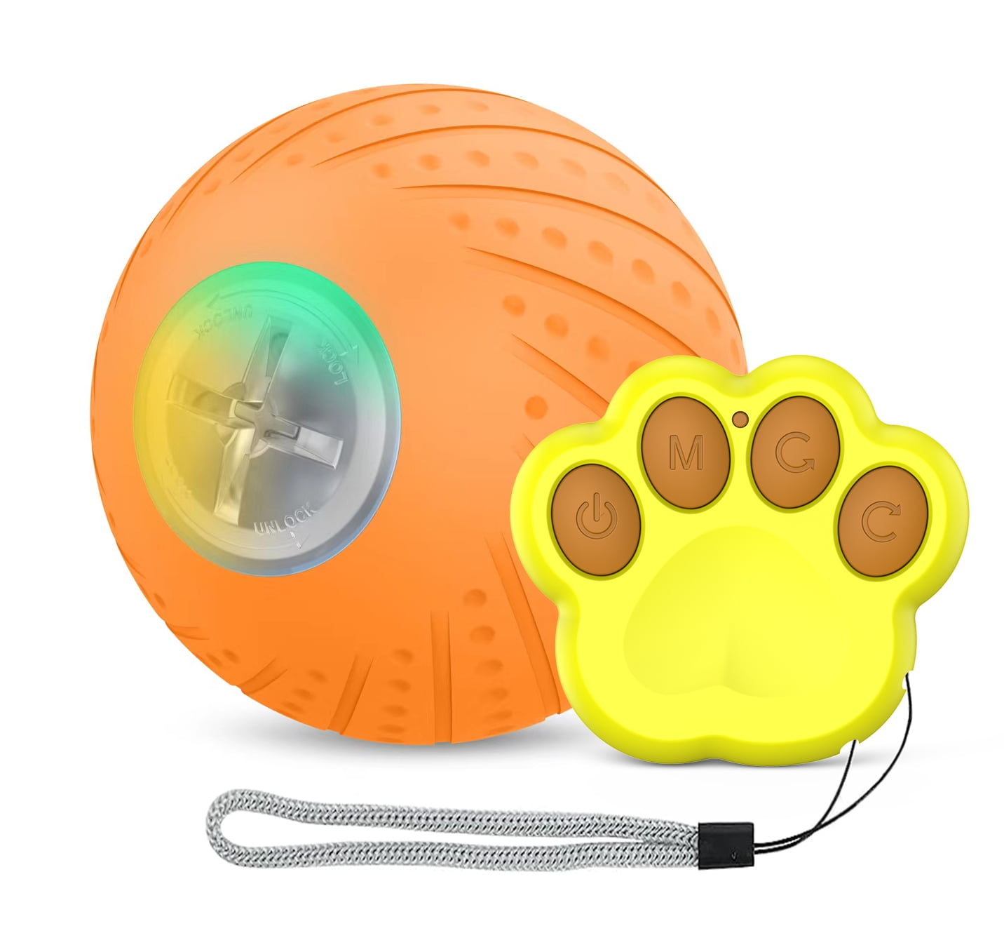OWSOO Pet Toy Remote Control Ball, Two Modes, Low Noise, Long Battery ...
