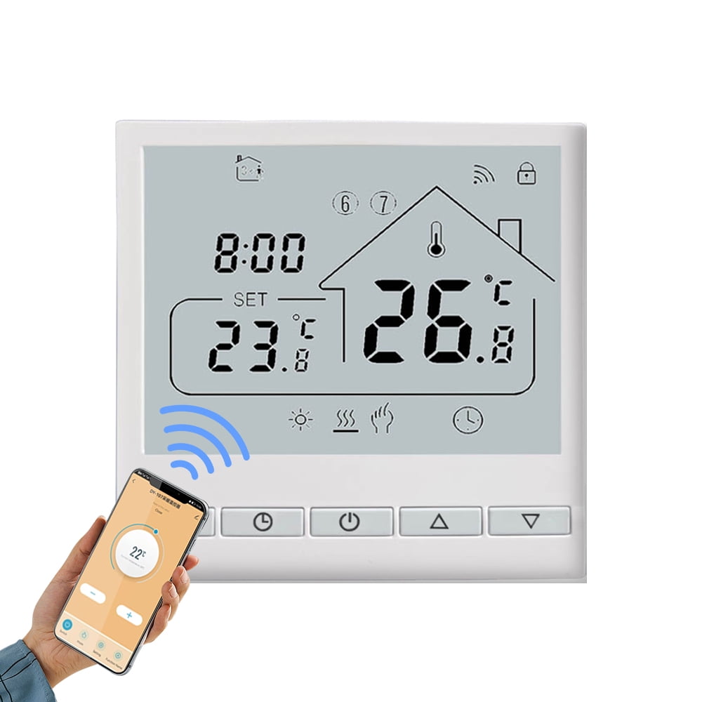 OWSOO Thermostat,LCD Display Smart DIY Install LCD Install LCD Display ...