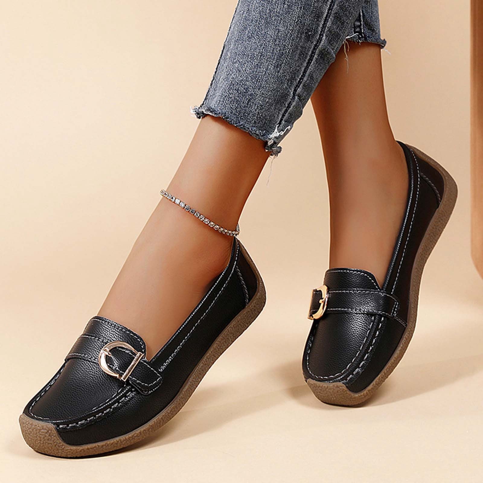 OWUUcdse Women's Losfers, Soft Sole Slip-on Casual Outdoor Flats for ...