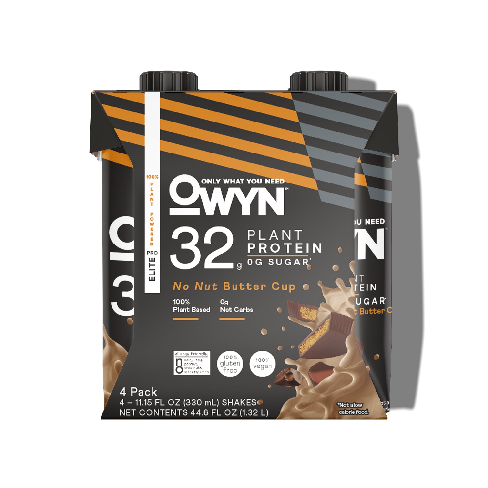 OWYN Pro Elite No Nut Buttercup Plant Protein Shake, 4 Ct, 32g ...