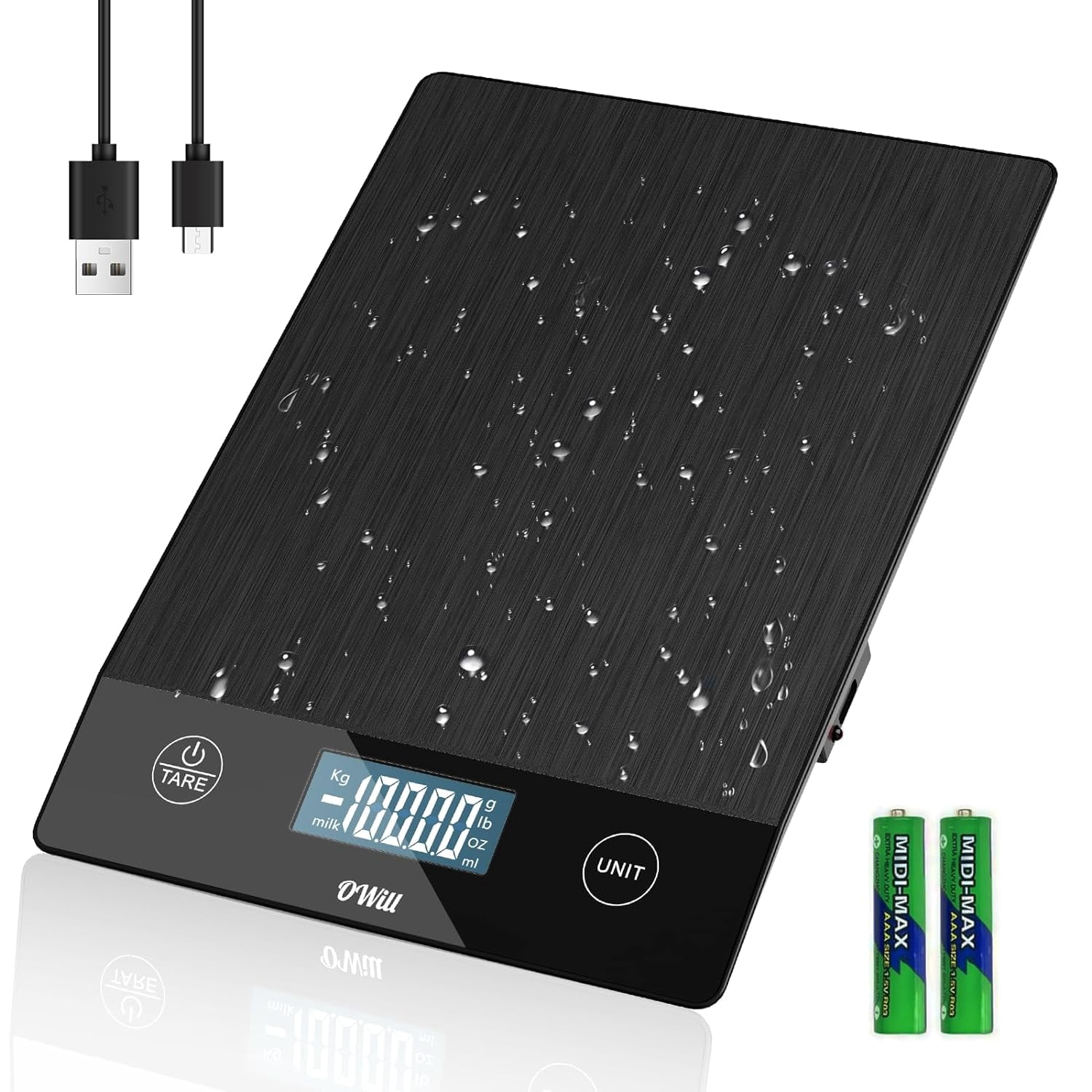 OWill Food Kitchen Scale,22lb Digital Kitchen Scale for Food and ,0 ...