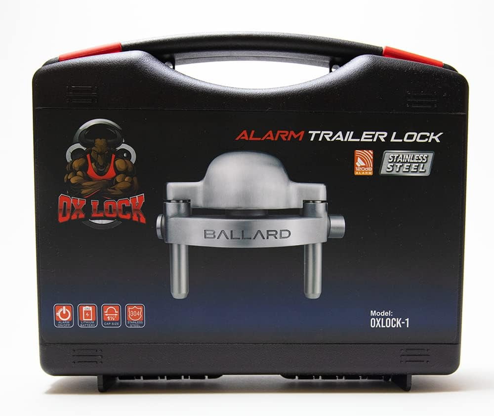 OX Lock - Anti-Theft Trailer Lock - 120DB Loud Alarm System - Walmart.com