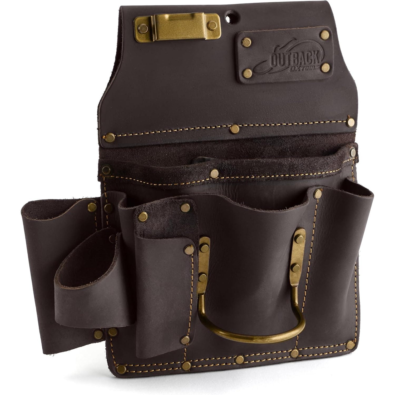 OX Tools Leather Tool Pouch for Pro Drywall Contractor, Oil Tanned ...